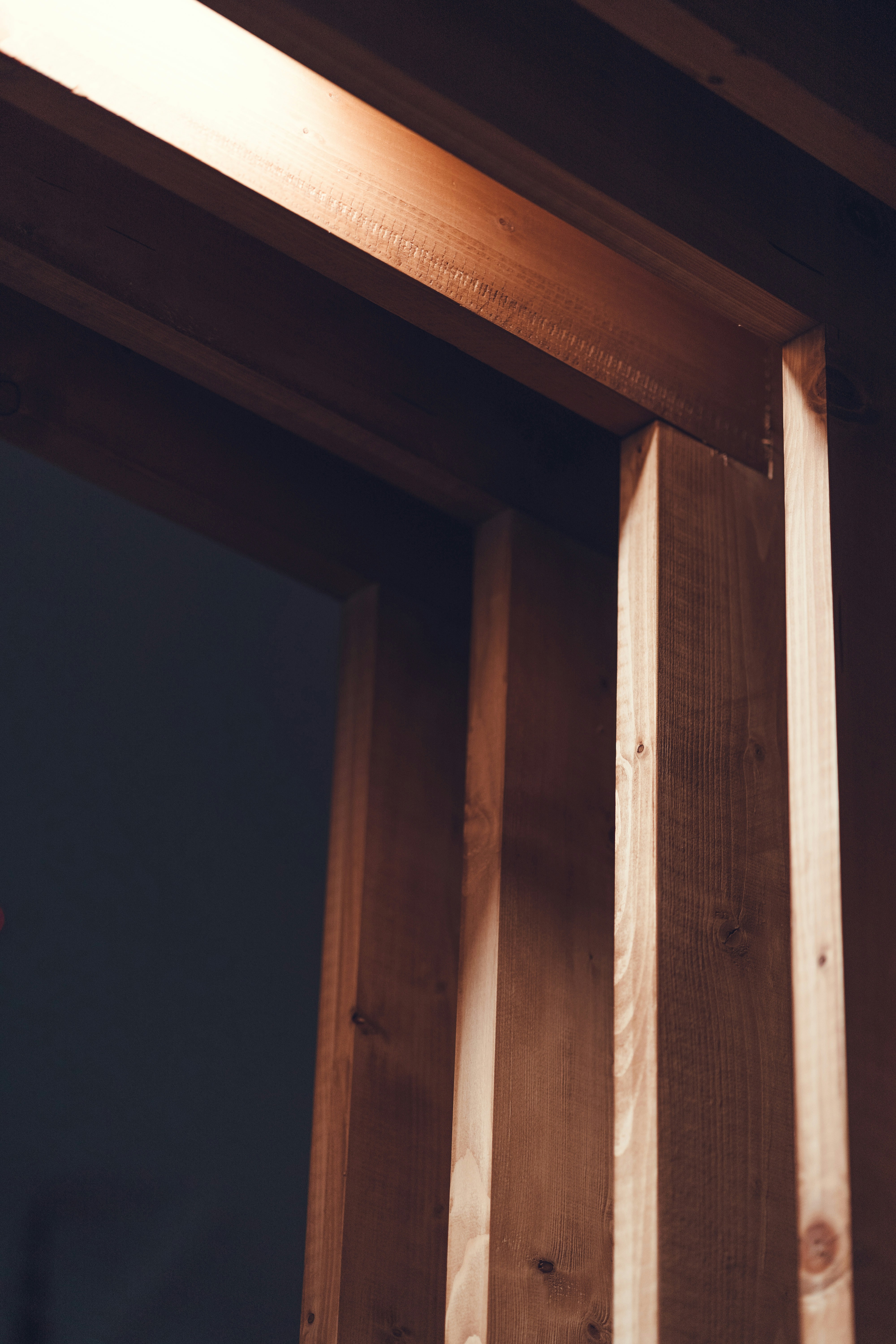 Timber Gridwork at Dusk