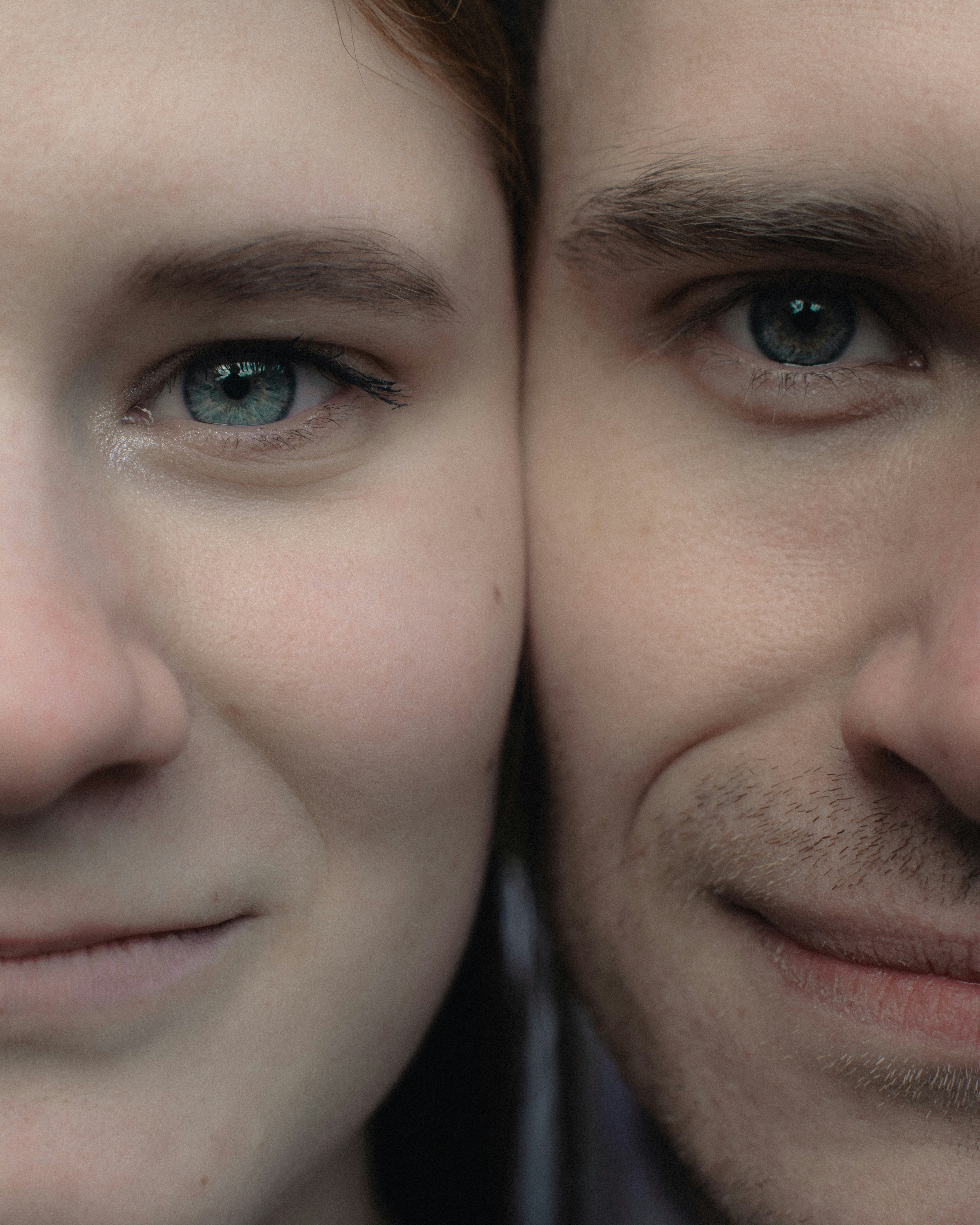 Two Faces, One Moment: Close-Up of Shared Gaze
