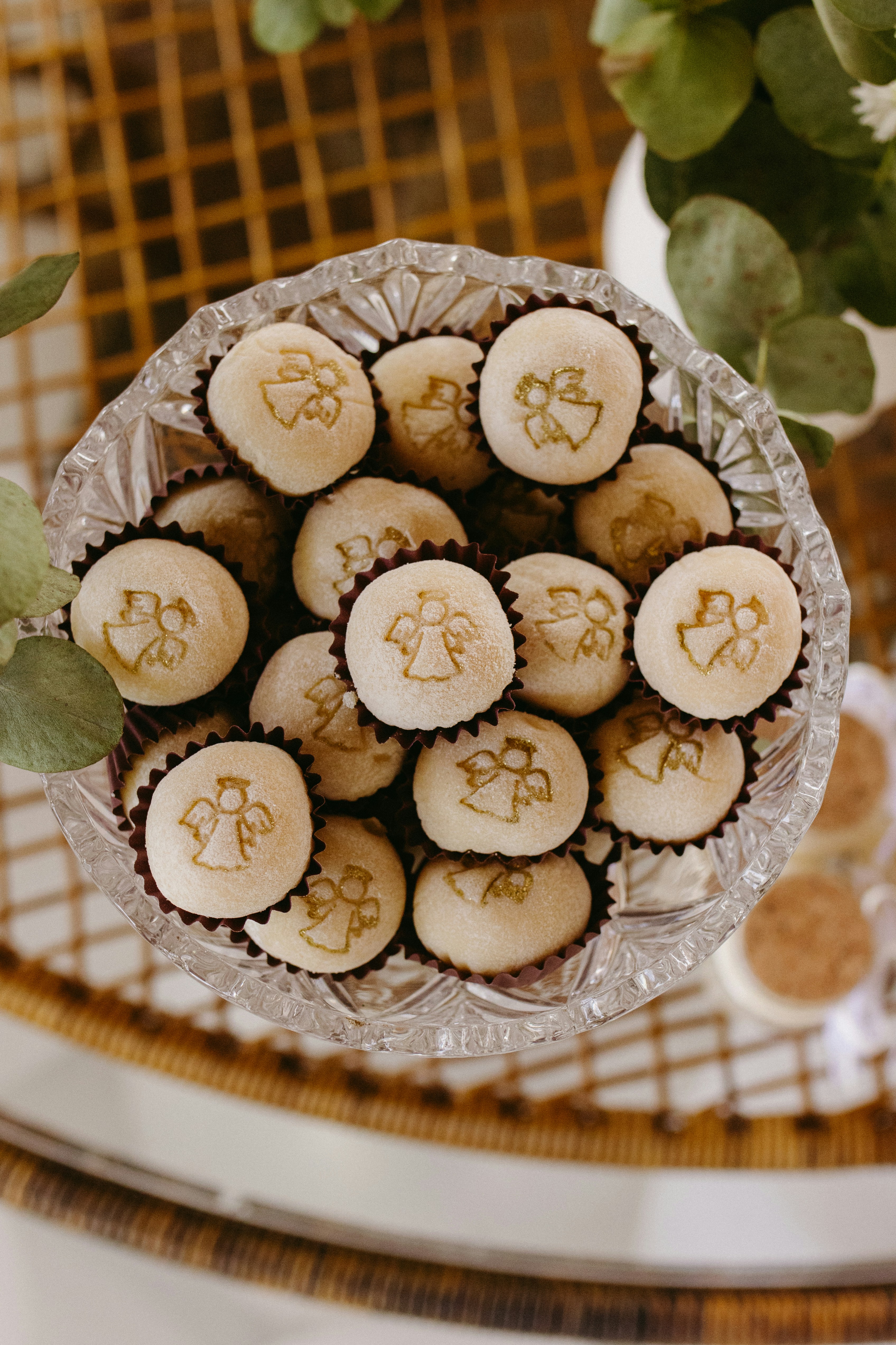 The Gentle Parade: Vanilla Cupcakes on a Glass Pedestal