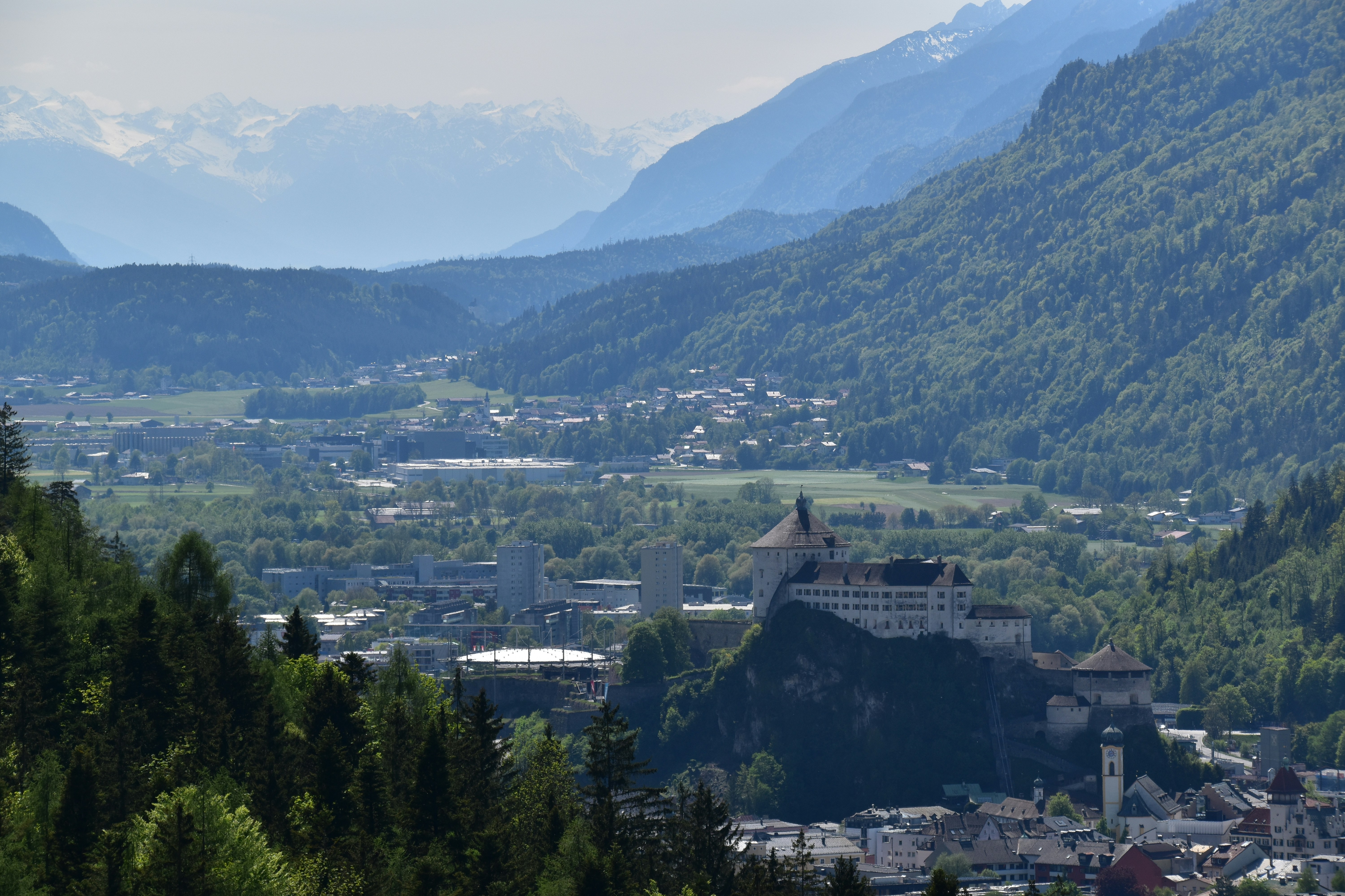 Castle on the Cliff: A Valleyscape crowned by a hilltop fortress