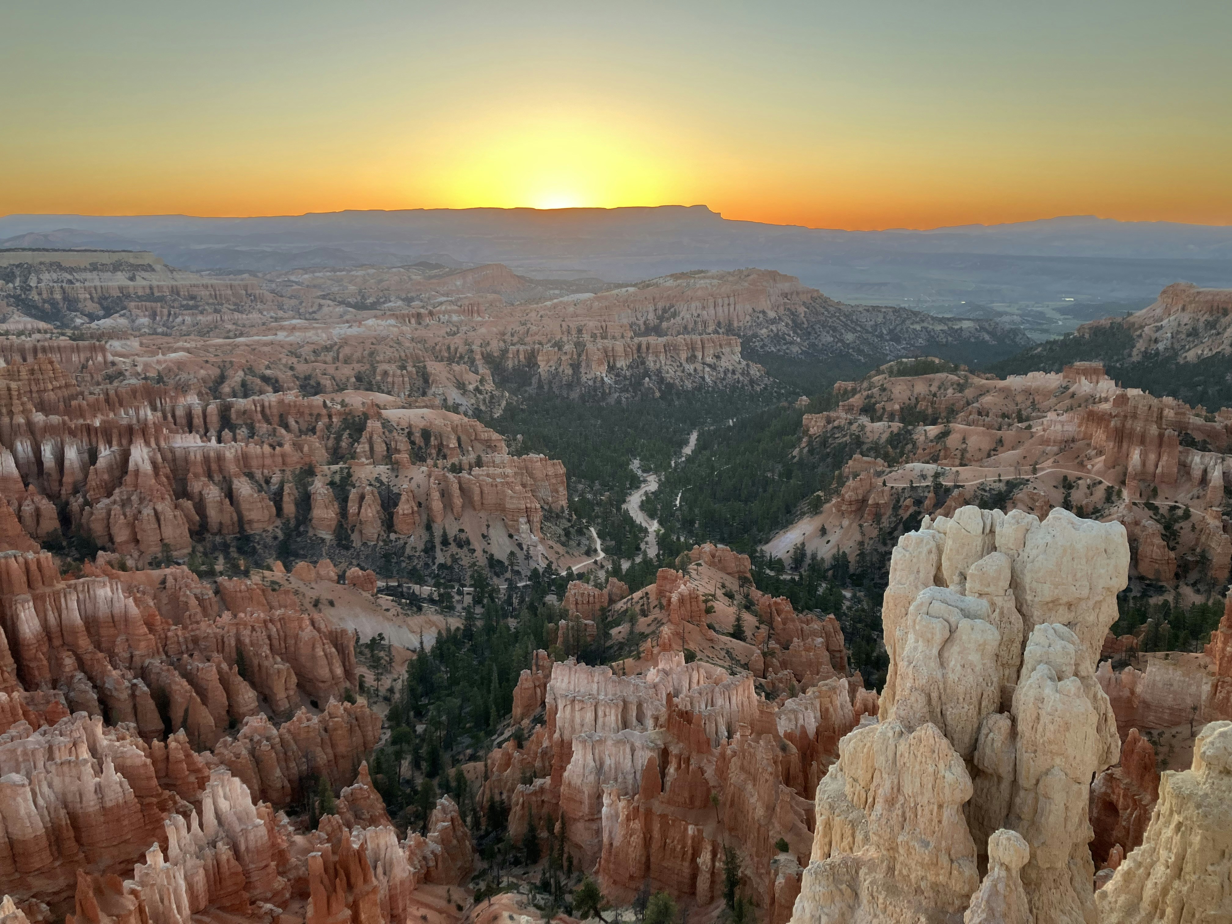 Sunrise Over Desert Hoodoos: A Sea of Spires and Shadows
