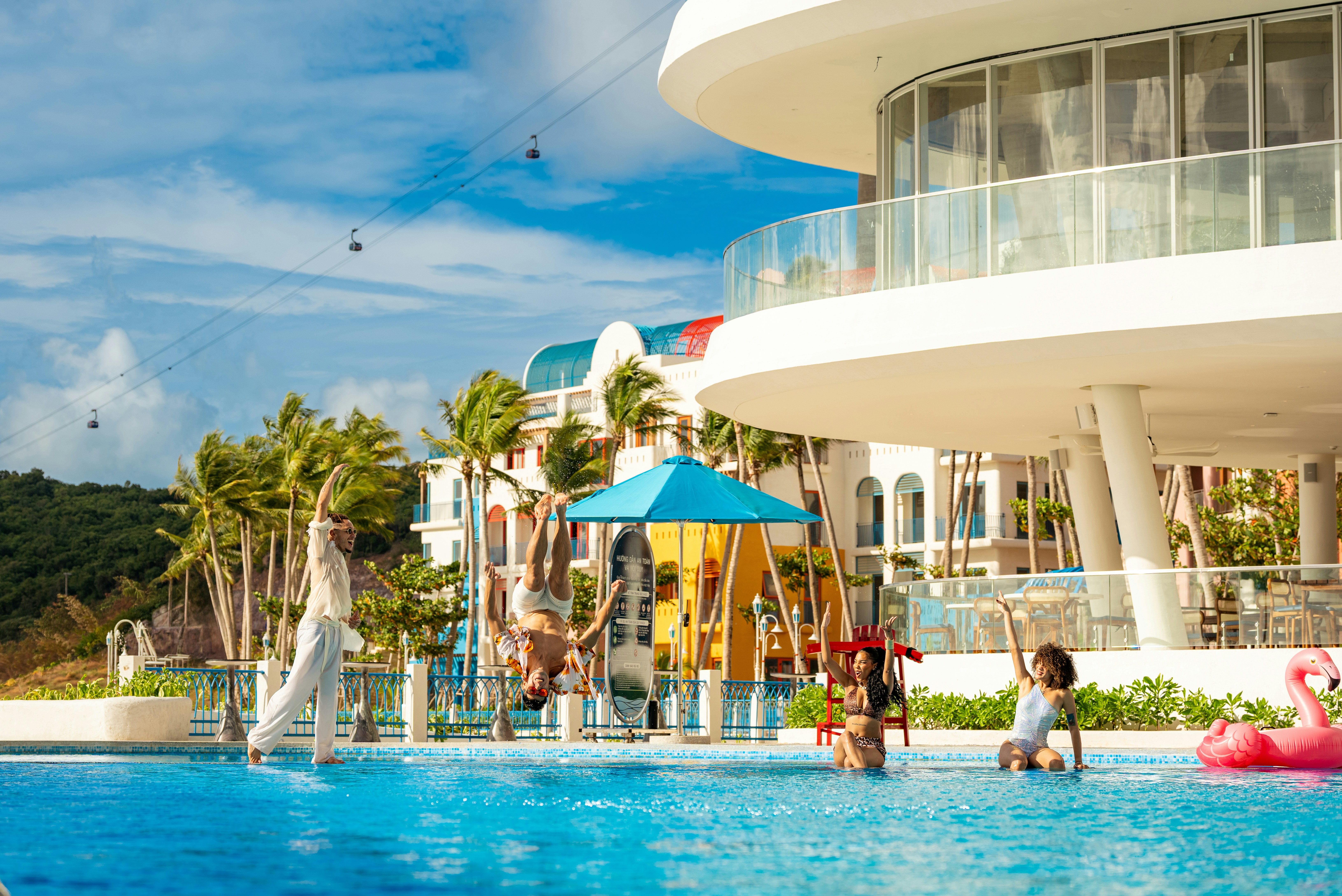 The Santo Beach Club in Hon Thom Island, Phu Quoc - one of the most beautiful seaside pool in Phu Quoc