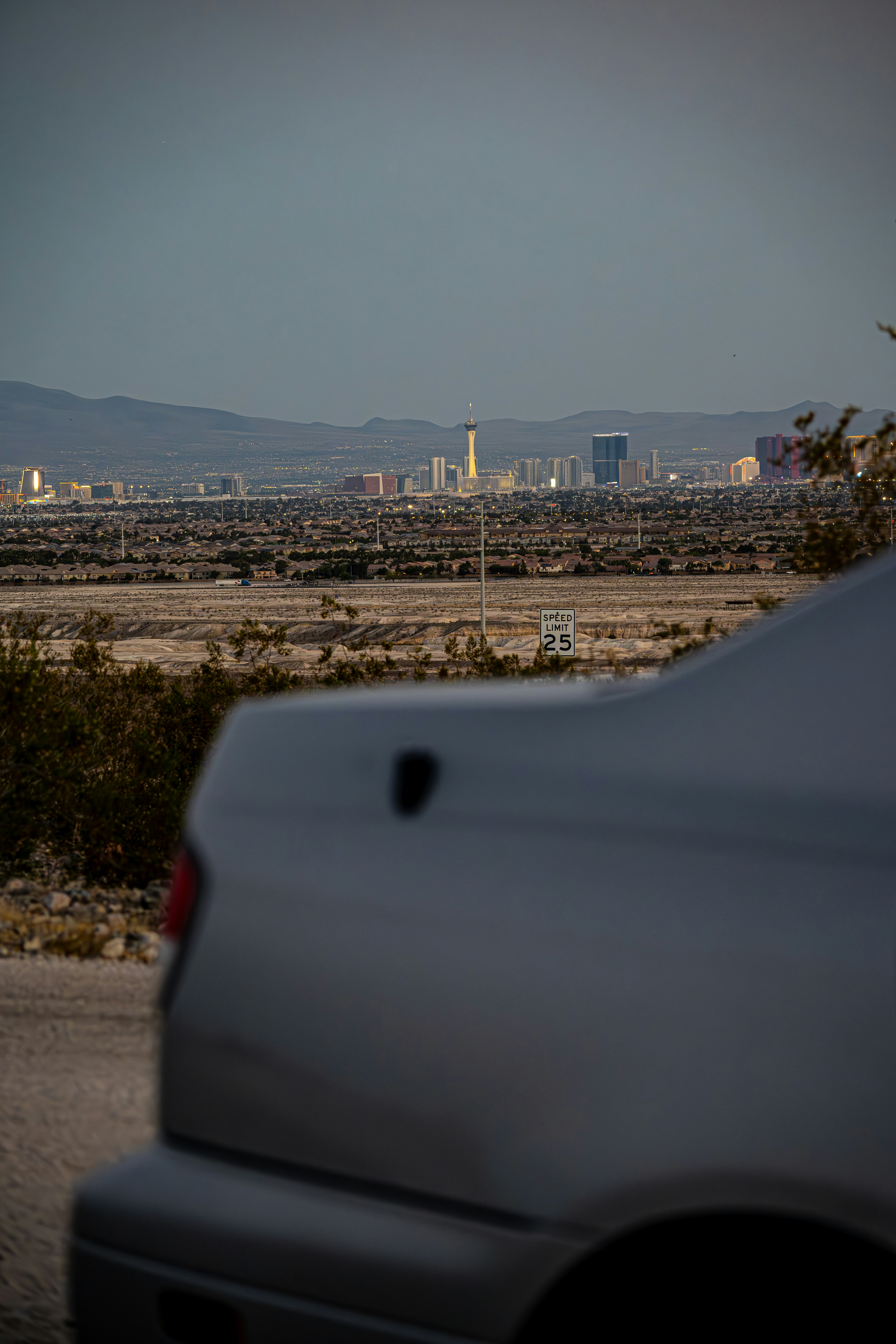 Desert City Skyline Crossing the Quiet Horizon