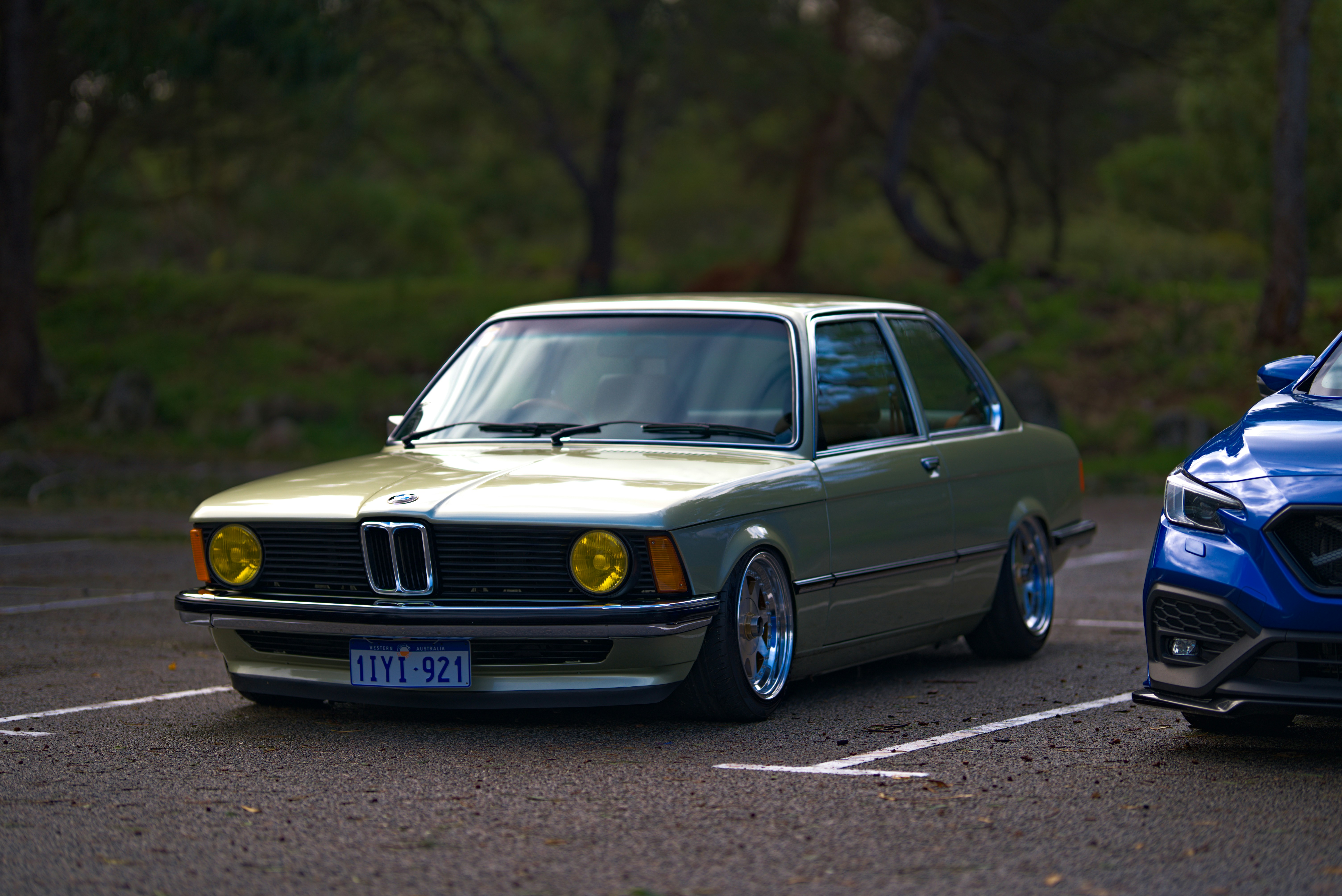 Gentleman’s Classic: A Dusky BMW in a Quiet Parking Lot