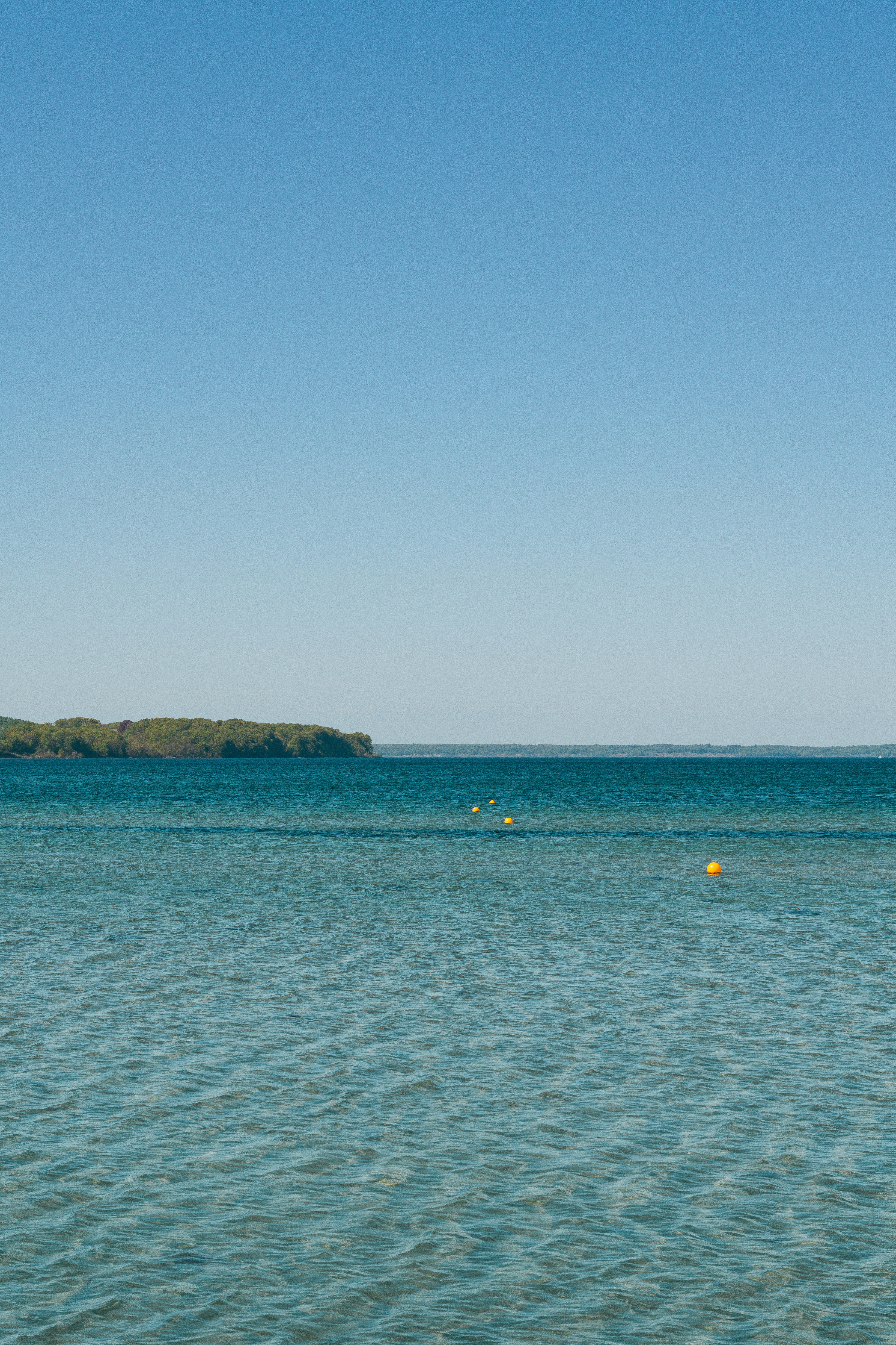 Calm Sea Horizon Under a Clear Sky