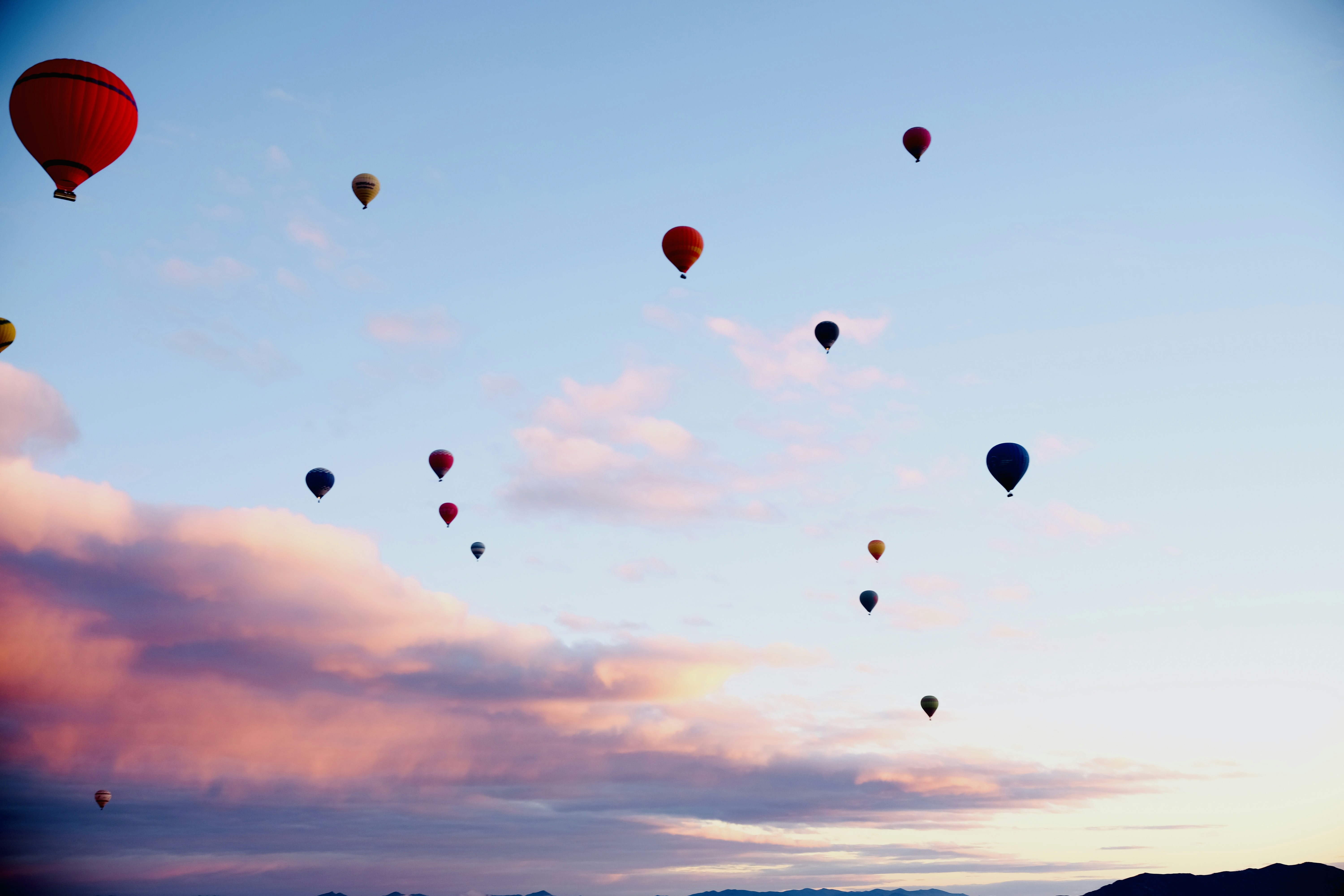 Balloon Choir Over Soft Horizon