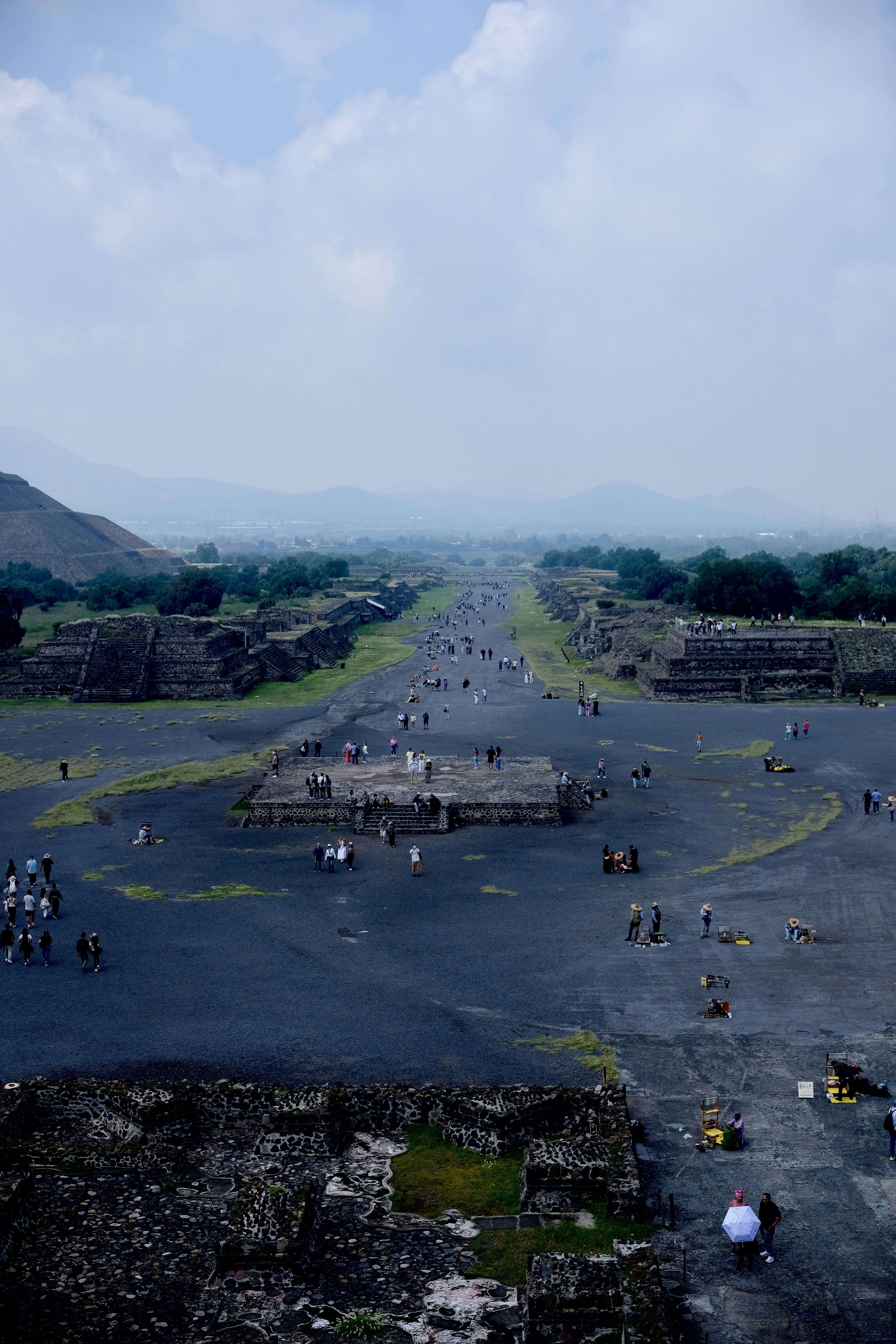Stone Avenue: Ancient City Plaza Extending to the Horizon
