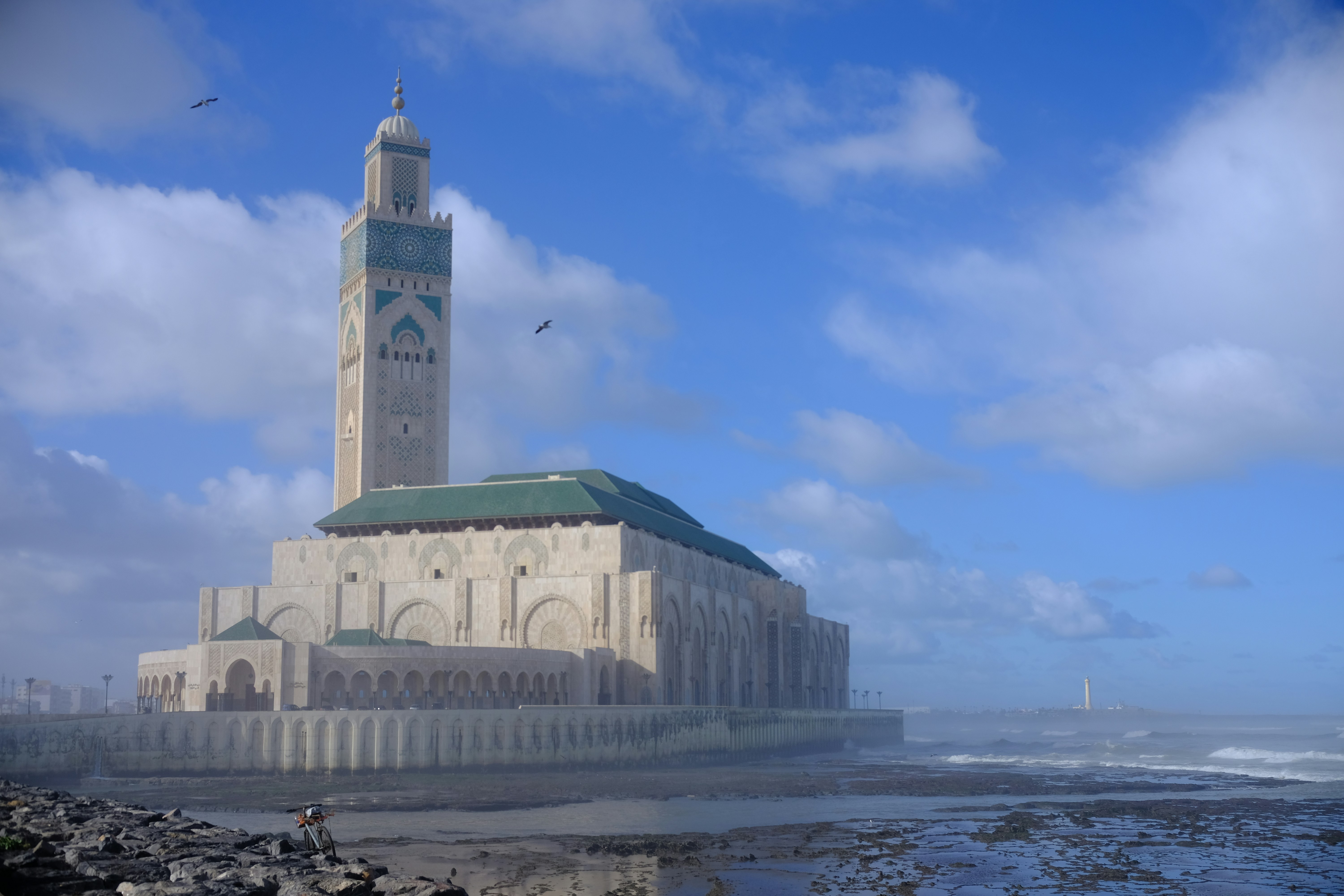 Majestic Mosque Reaches Toward a Blue Sky