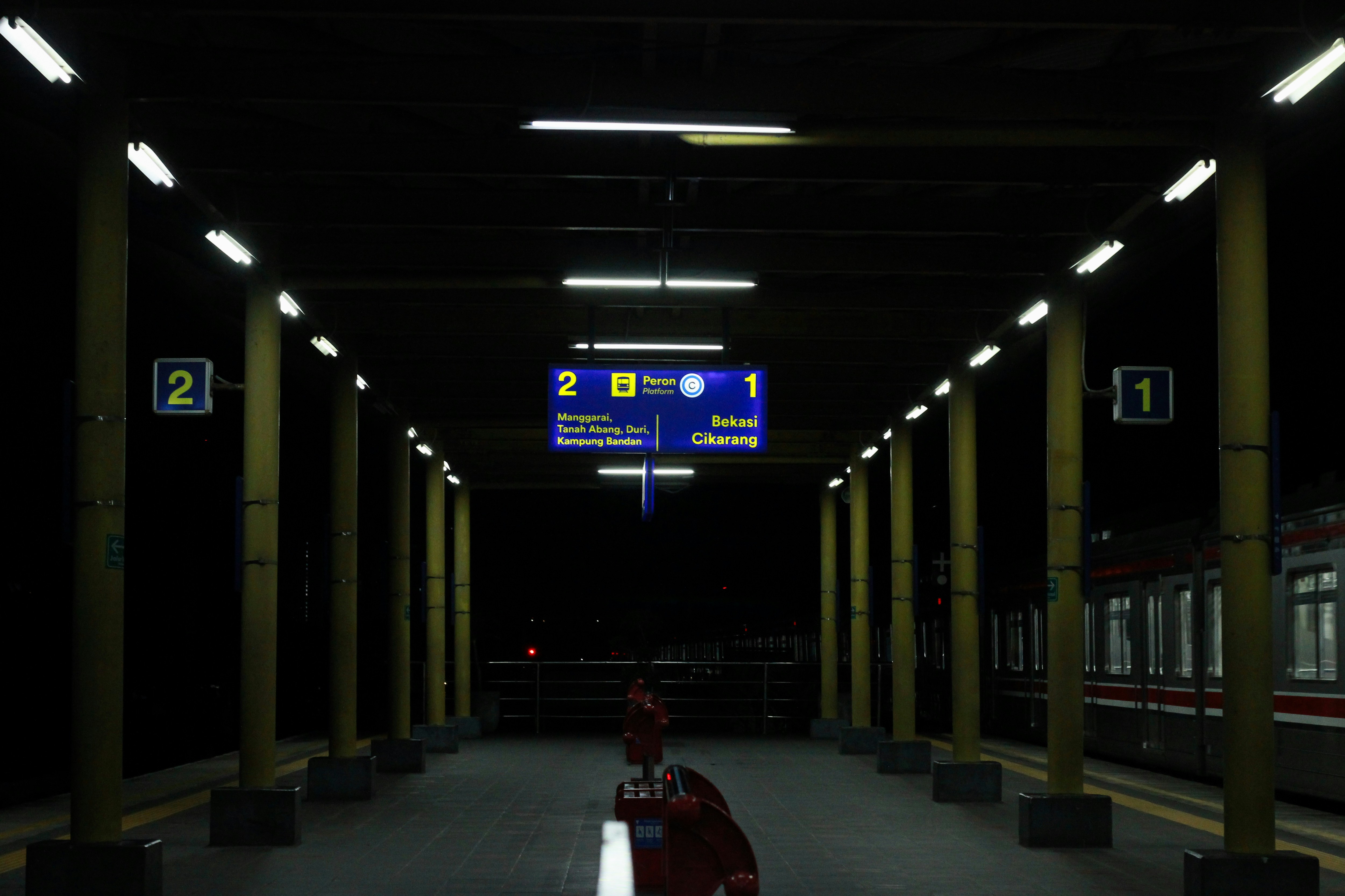Silent Platform at the Edge of Night