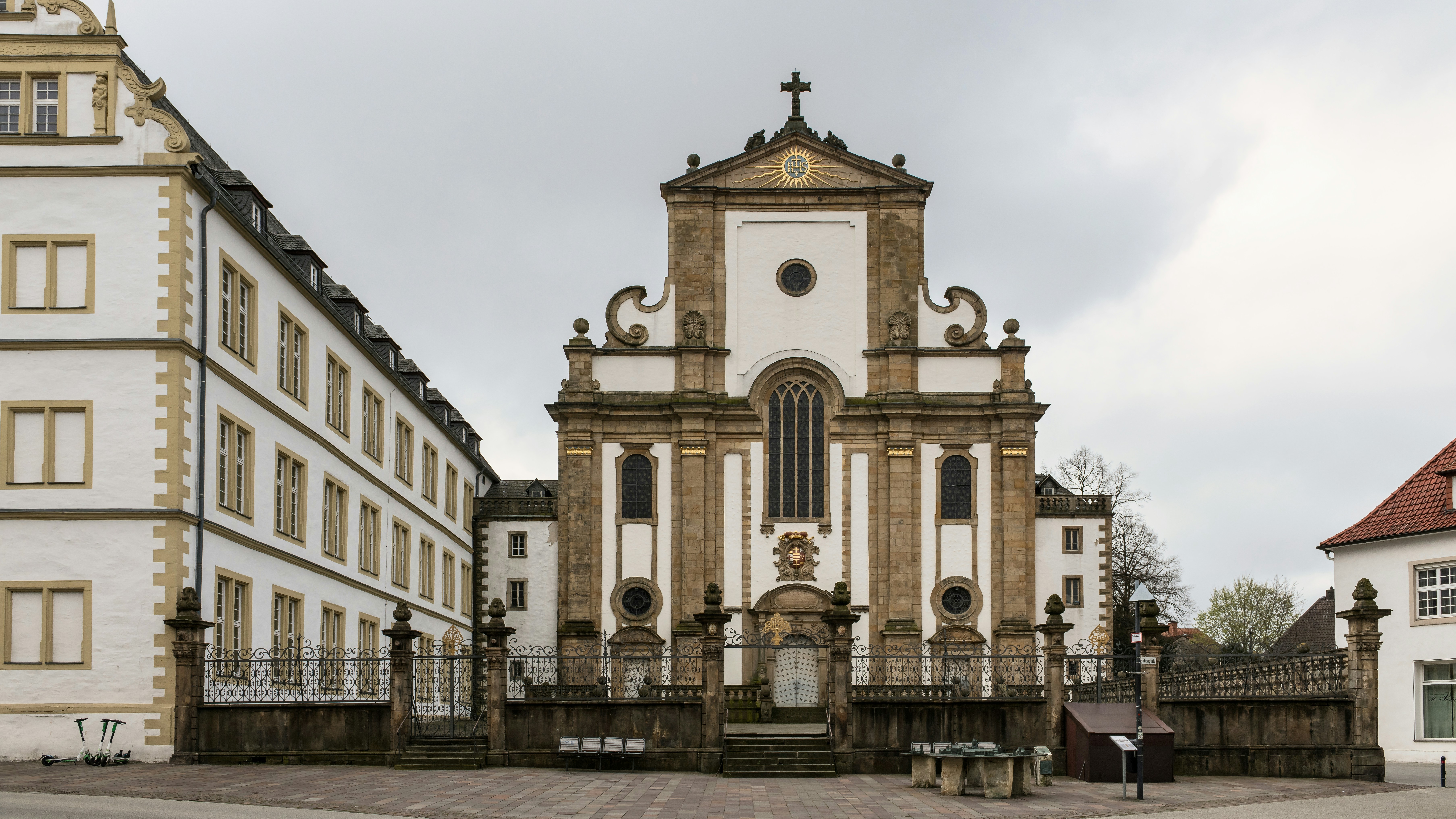 Baroque Chapel Facade: Symmetry, Stonework, and Silent Steps