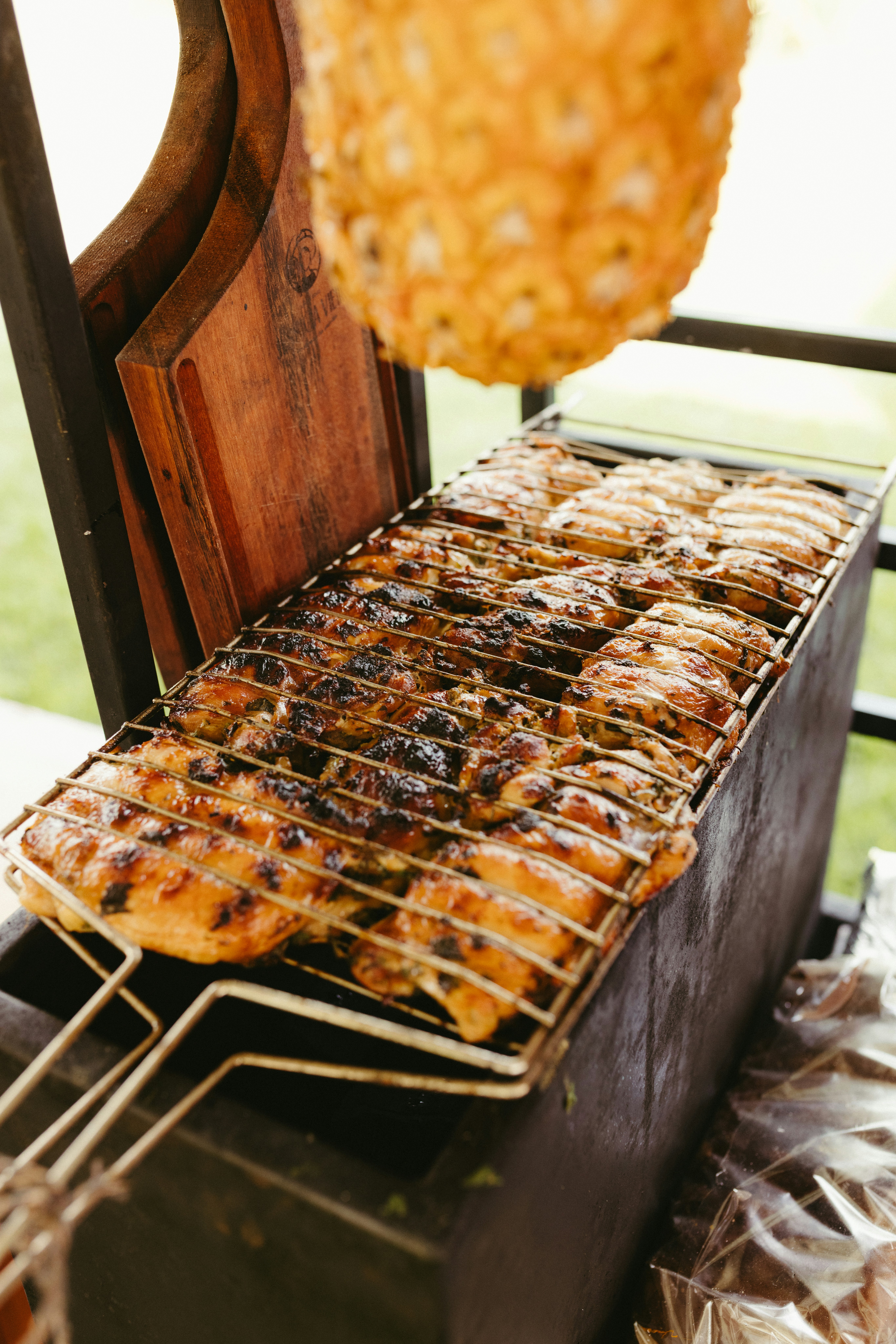 Charred Corners and Skewers: Grilling Magic on a Rustic BBQ