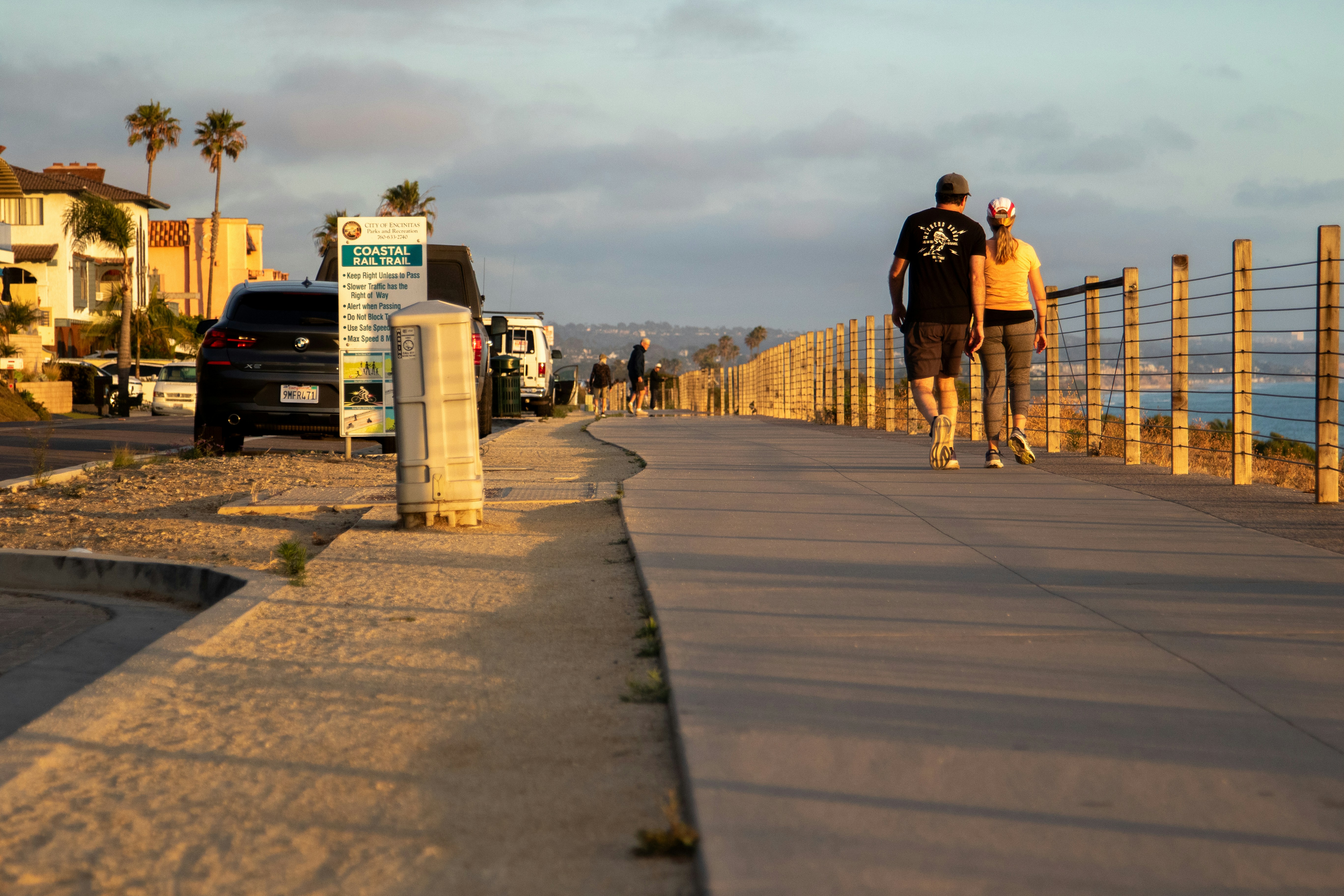 Coastal Boardwalk Stroll at Golden Hour