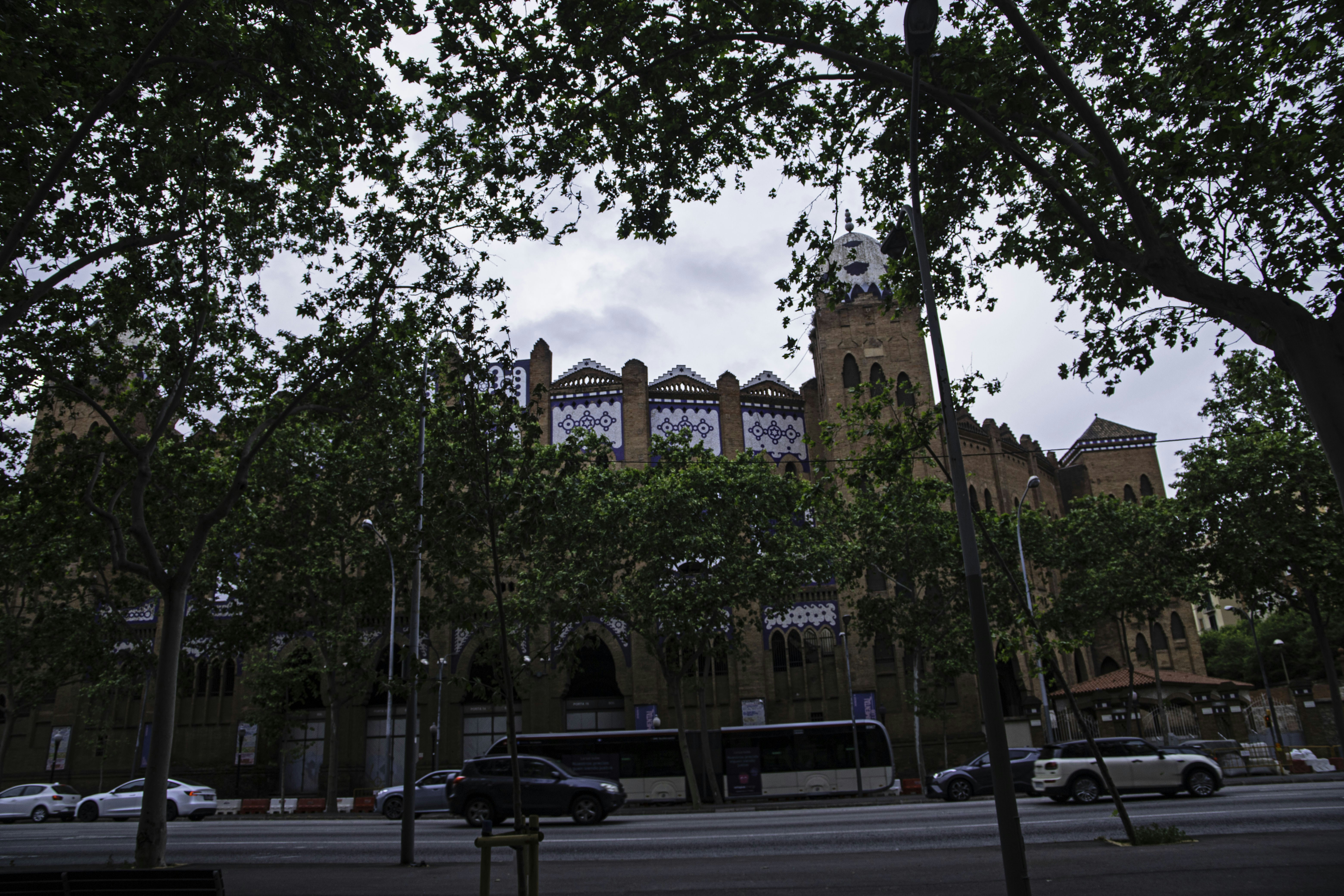 City Hall Arches Beneath Canopy: A Street-Level Gaze at Brick Architecture