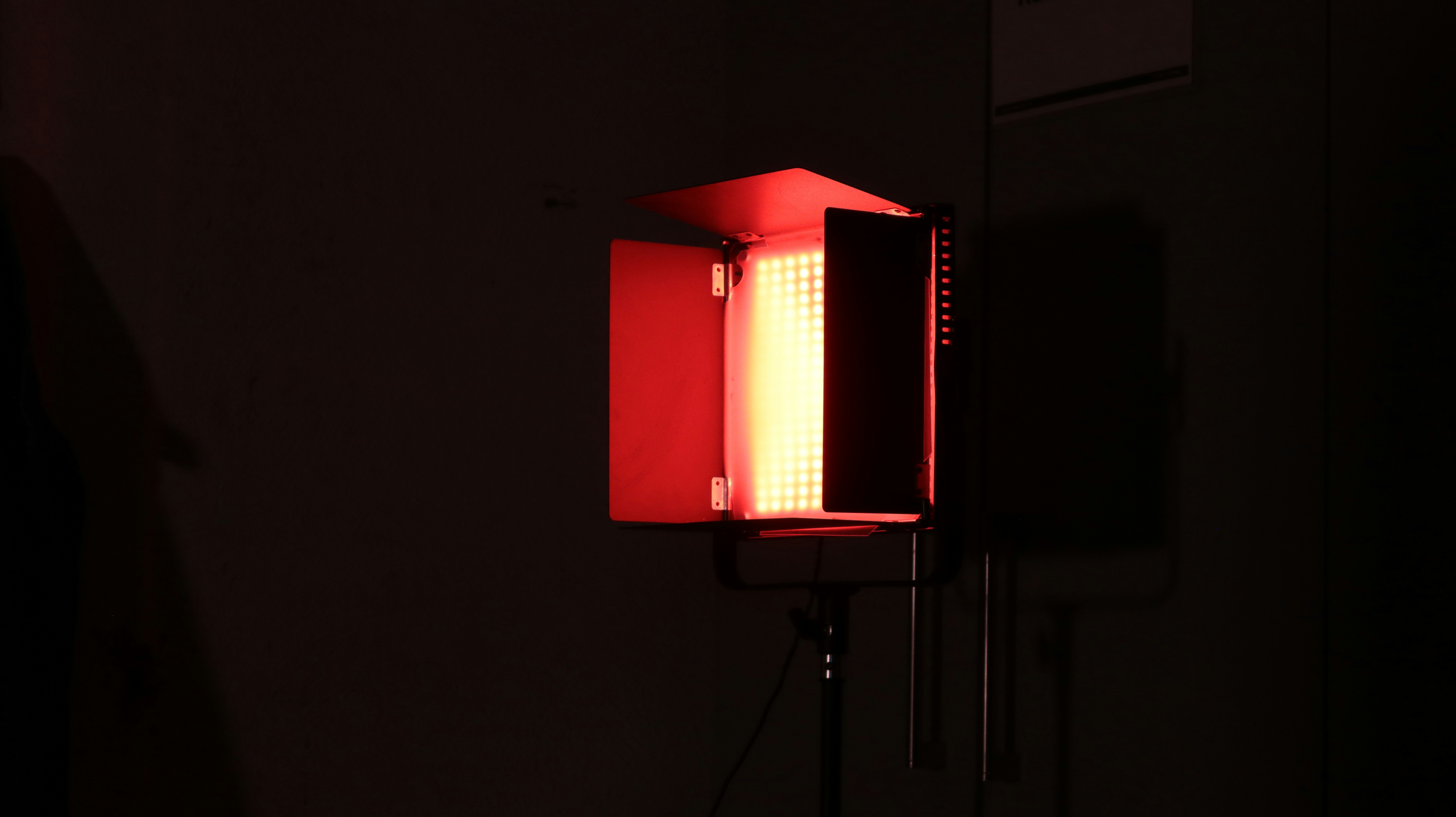 Red Studio Light Remnant in the Dark
