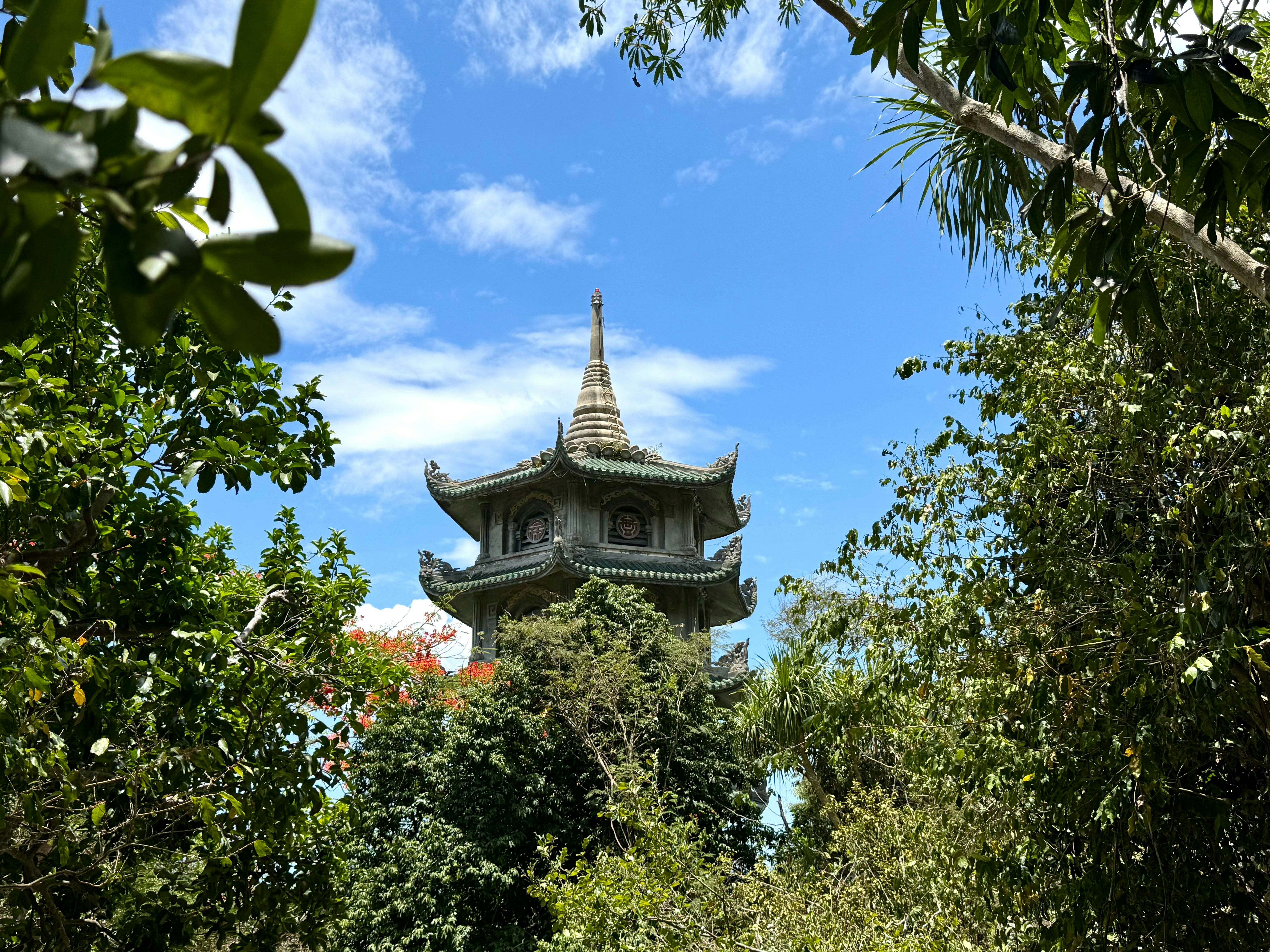 Pagoda Peak Through Framed Foliage