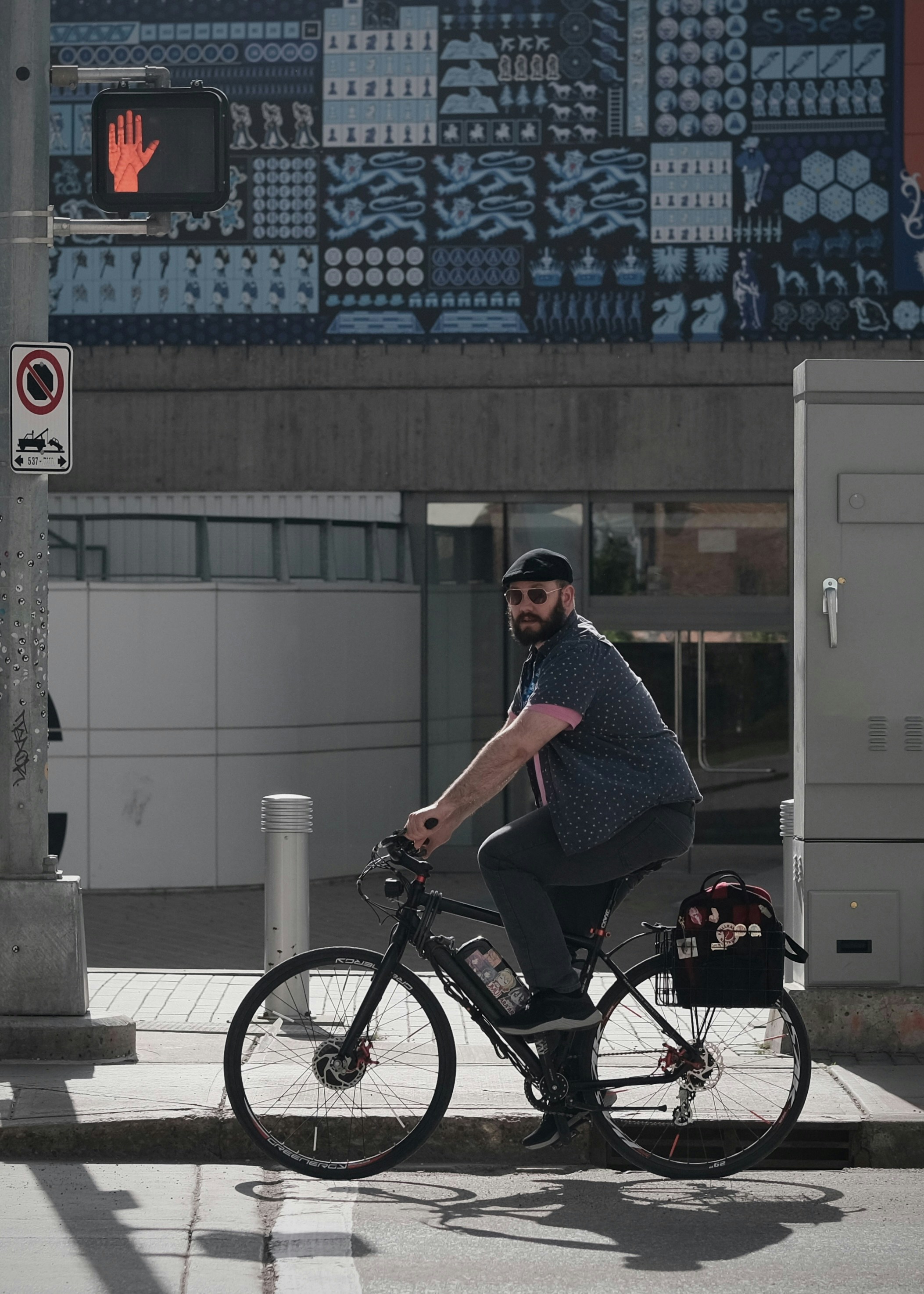 Urban Rider: A Quiet Moment on the City Cycle