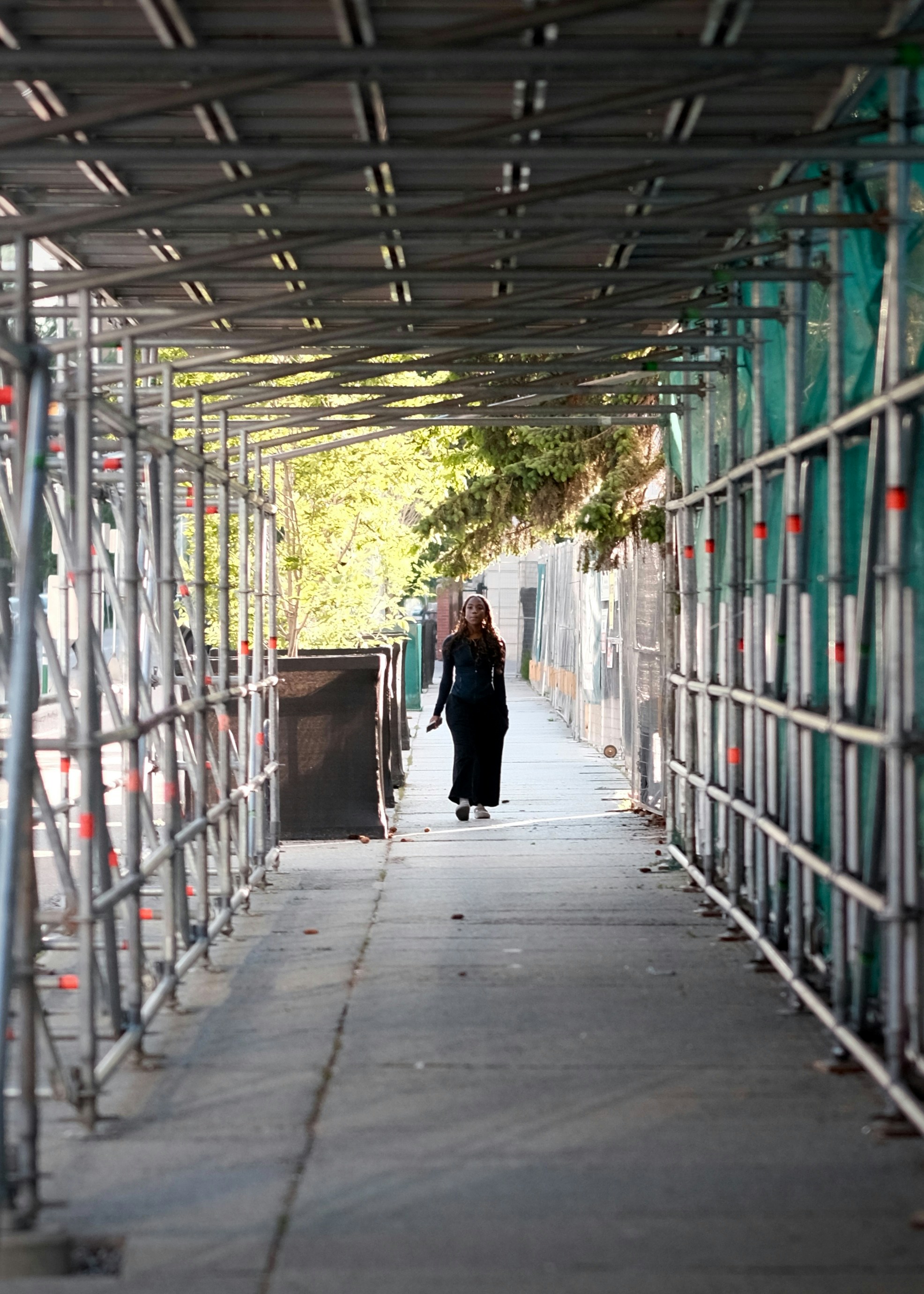 Bridge of Light: A Solo Figure Walks the Framed Path
