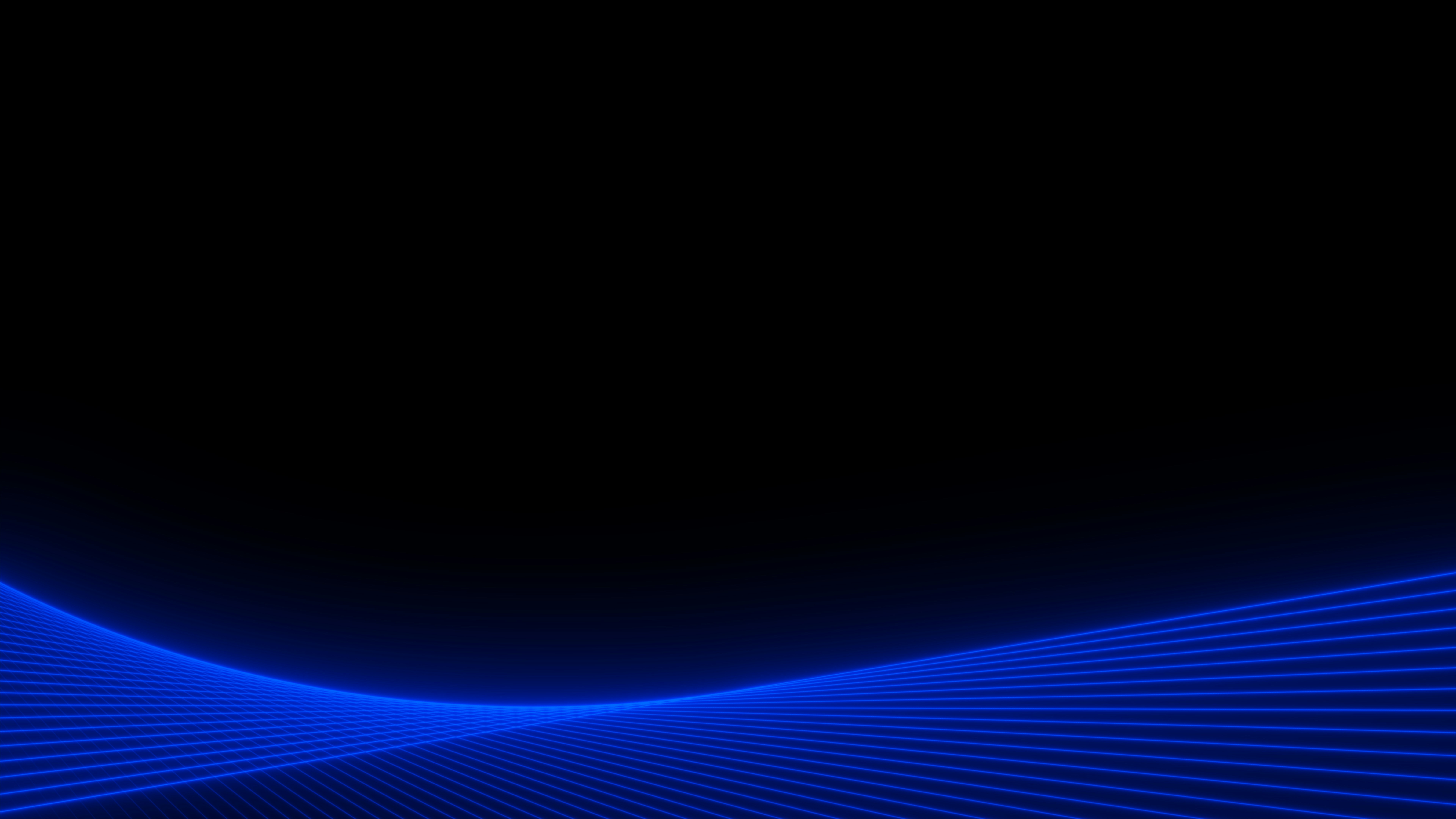 A black background with a glowing blue wavy line. photo – Free ...
