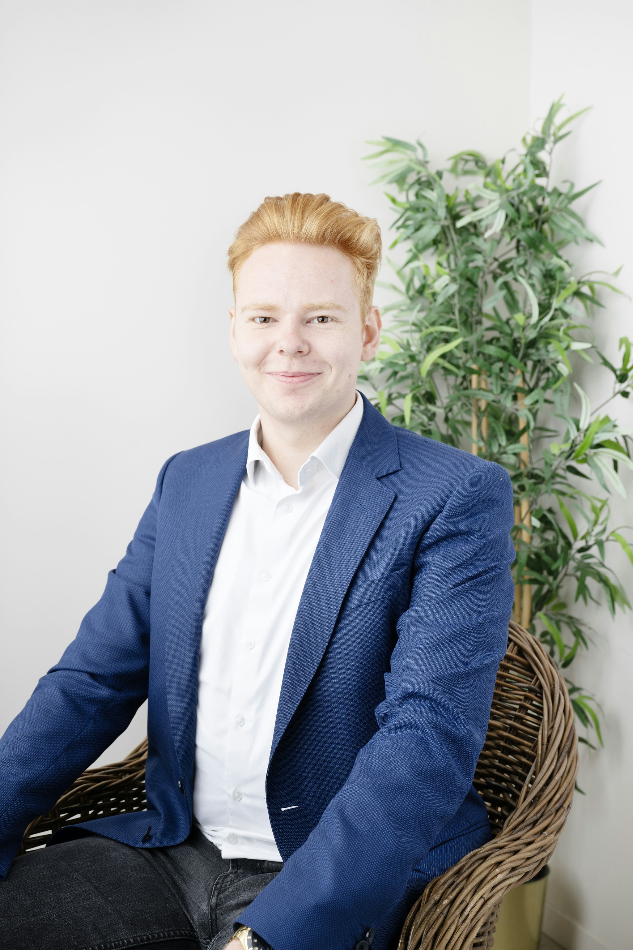 Confident Professional in a Modern Office Portrait