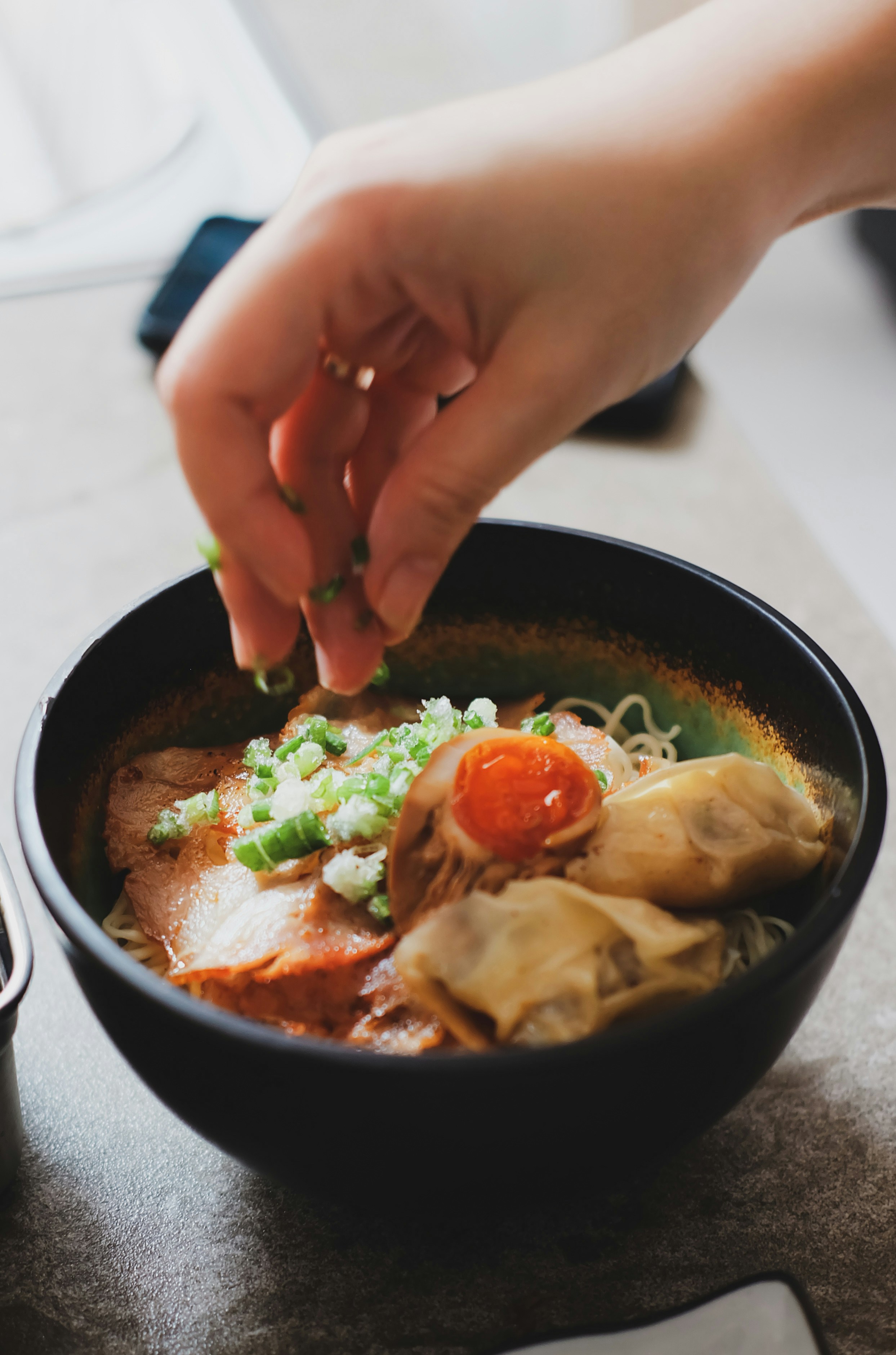 Hands at the Rim: Crafting Flavor in a Bowled Ramen Bloom