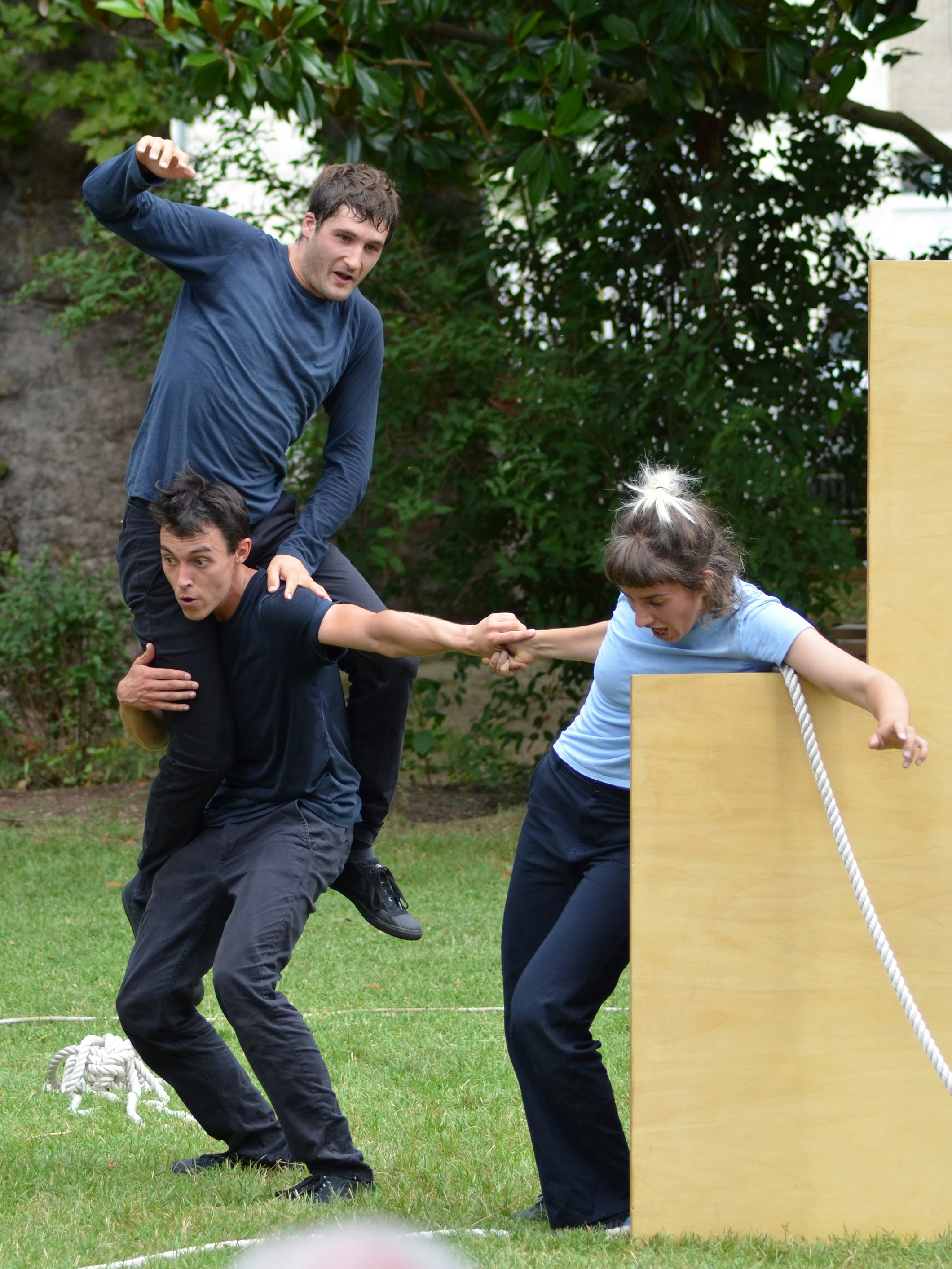 Triumph in a Backyard Climb: A Team Lifts the Moment