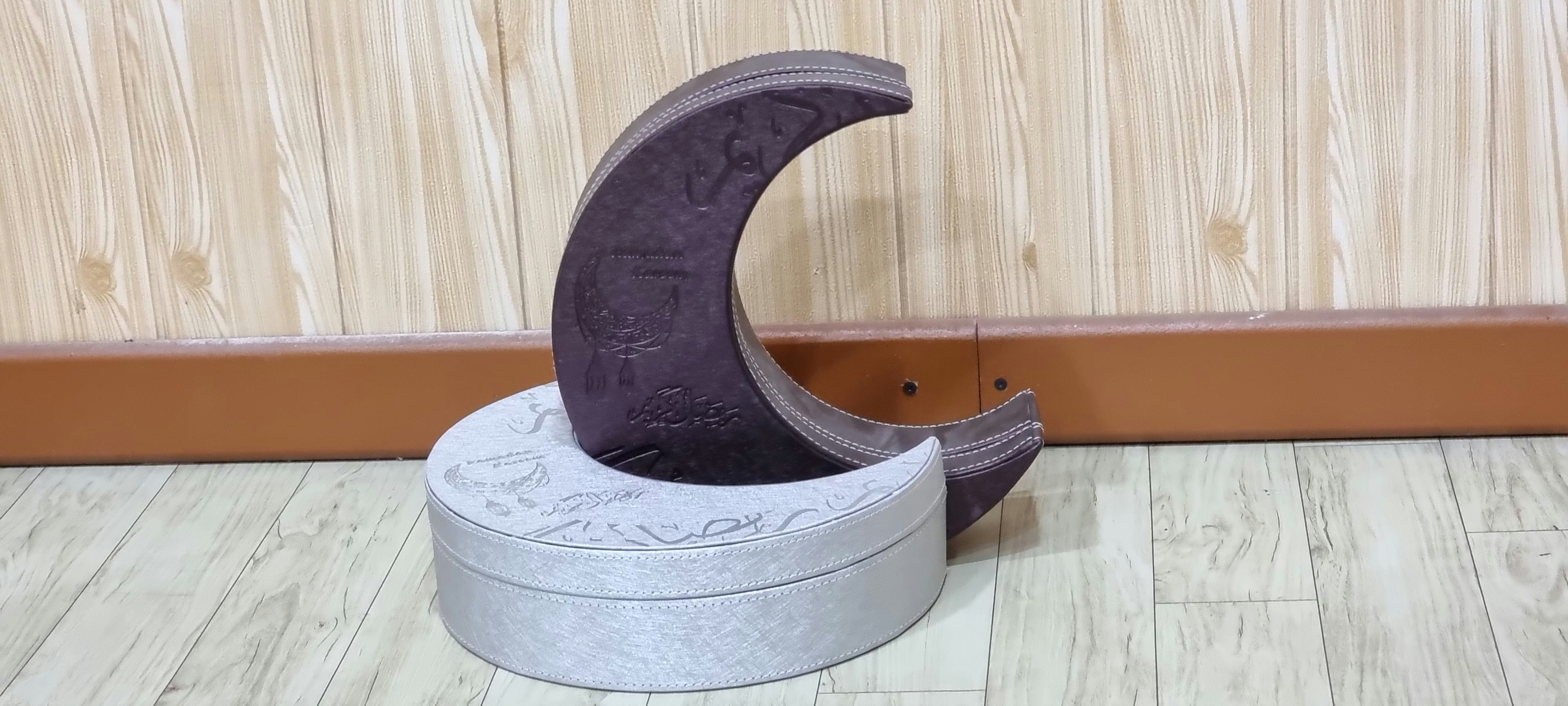 Moonlit Crescent: A Chocolate Arch Among Circular Coasters