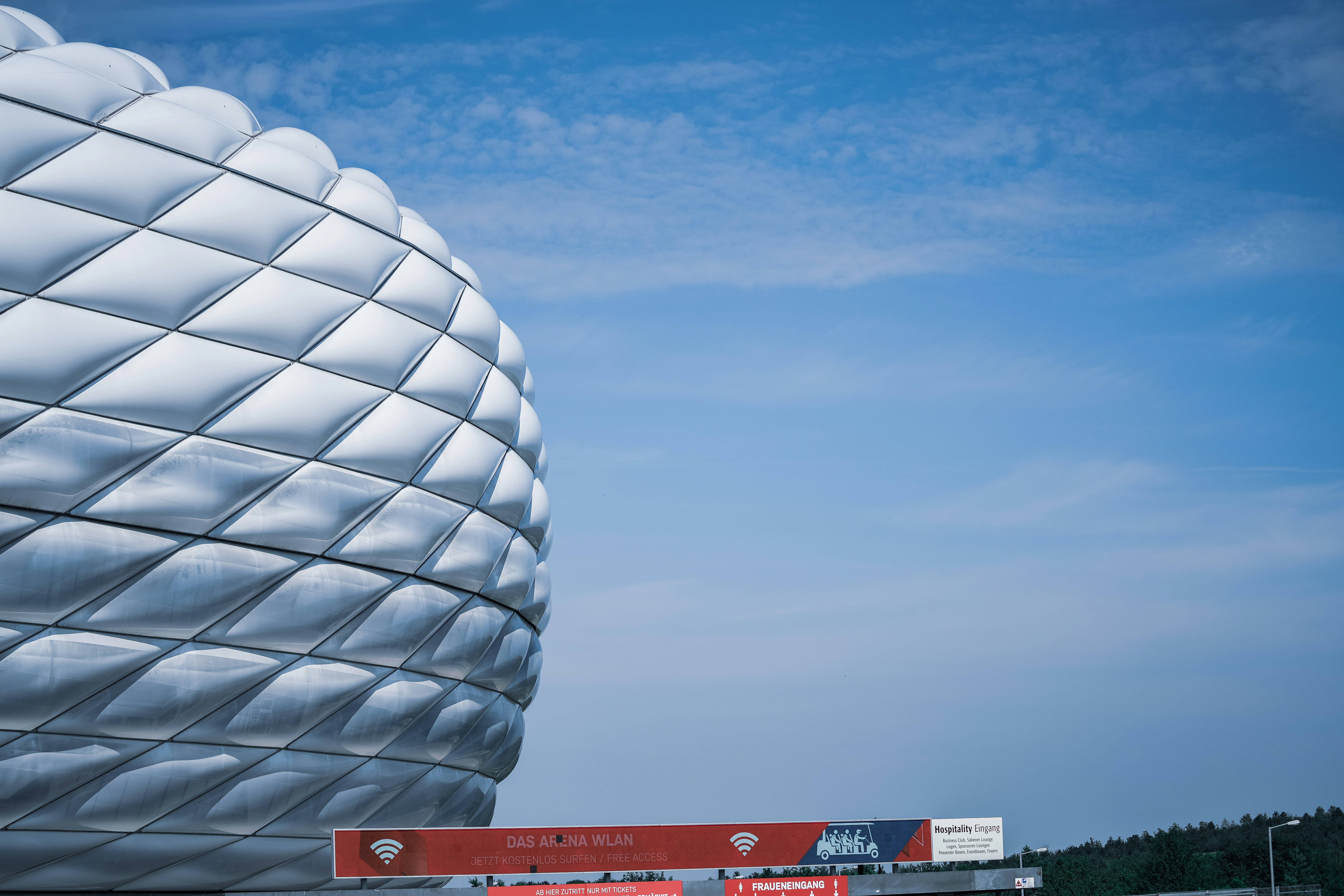 Giant Quilted Dome Rising Above the Riverside Billboard