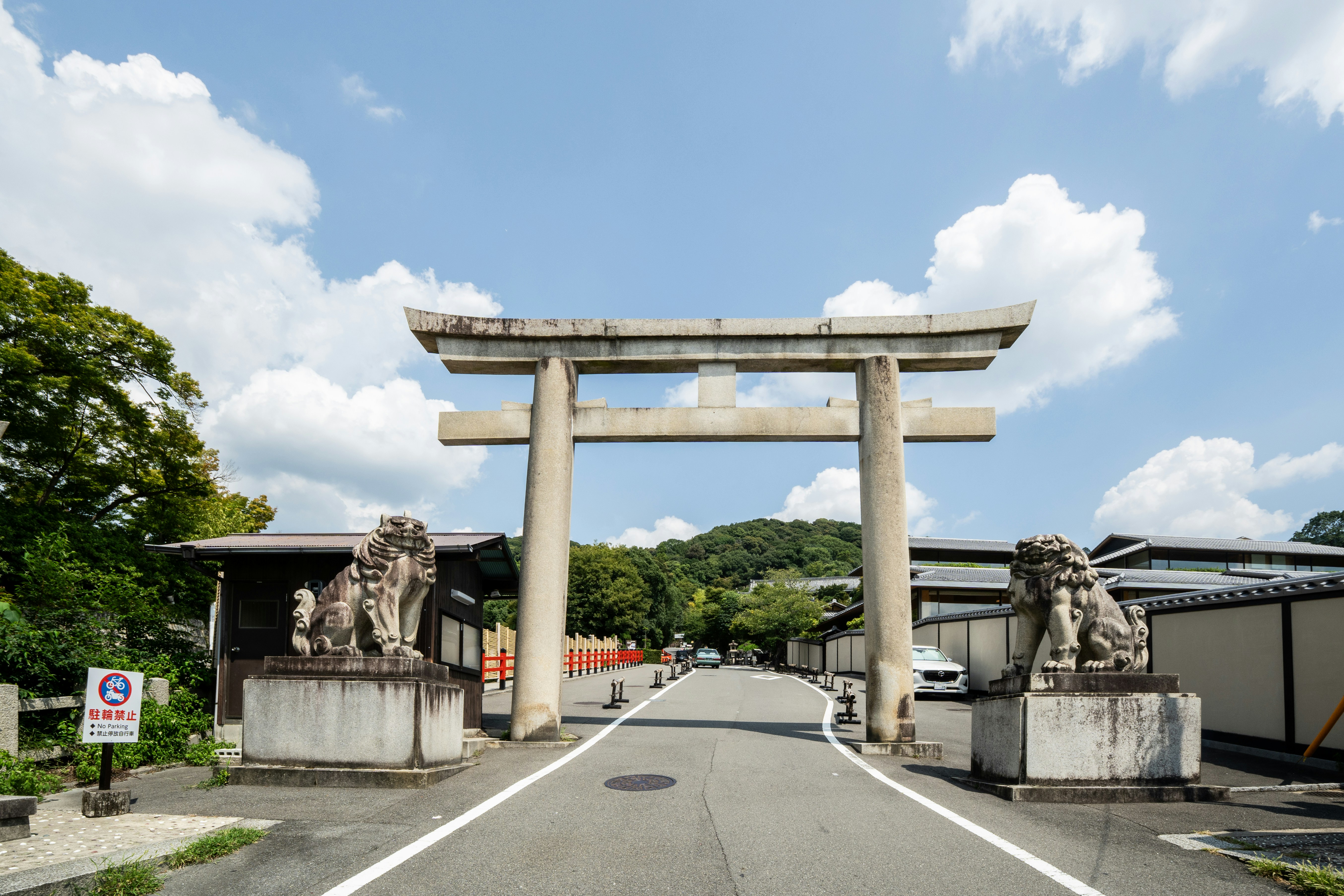 Gatekeeper's Approach: Torii Framed by a Sunlit Approach