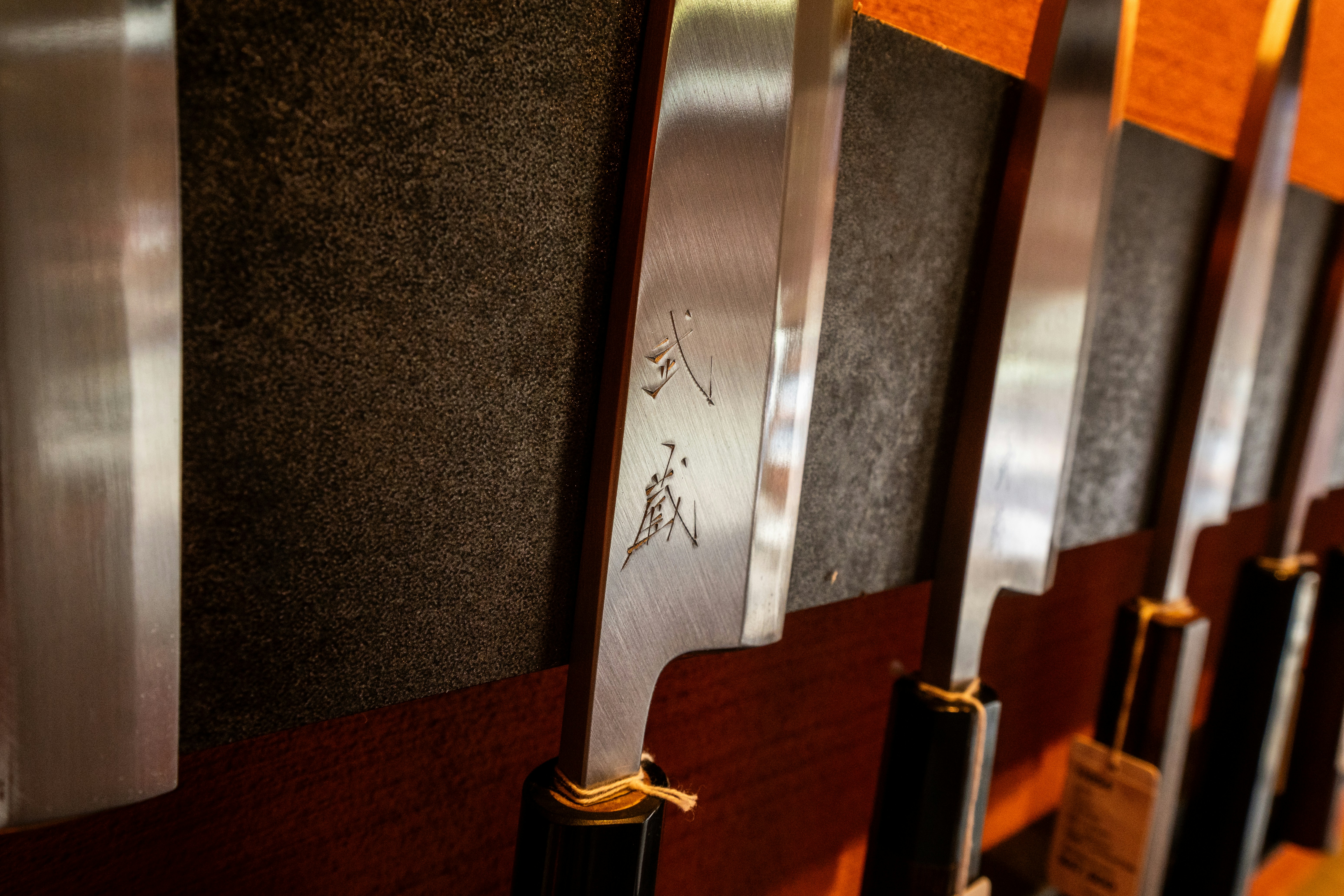 Forged in Steel: A Row of Precision Blades