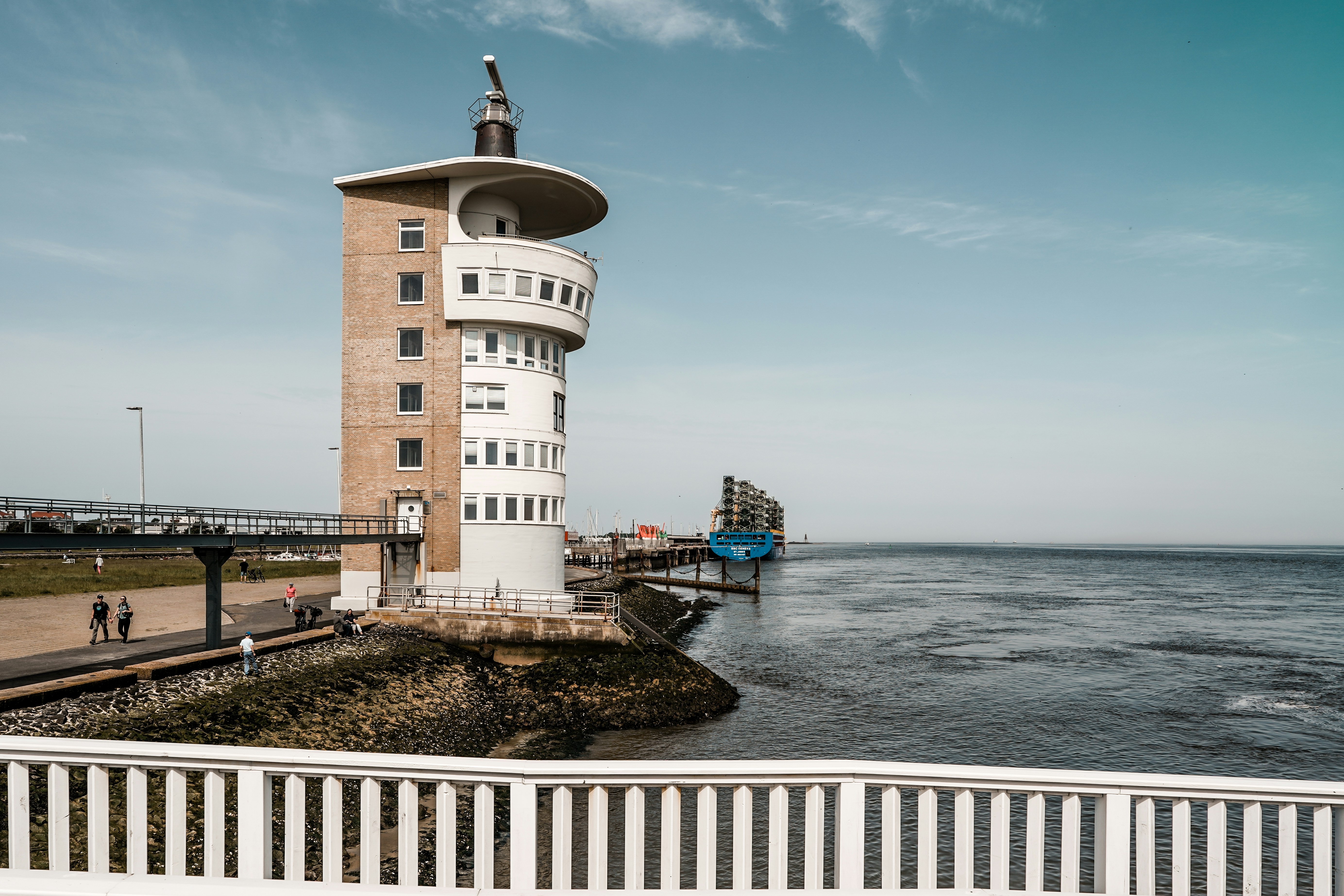 Lighthouse Pavilion at the Edge of the Sea
