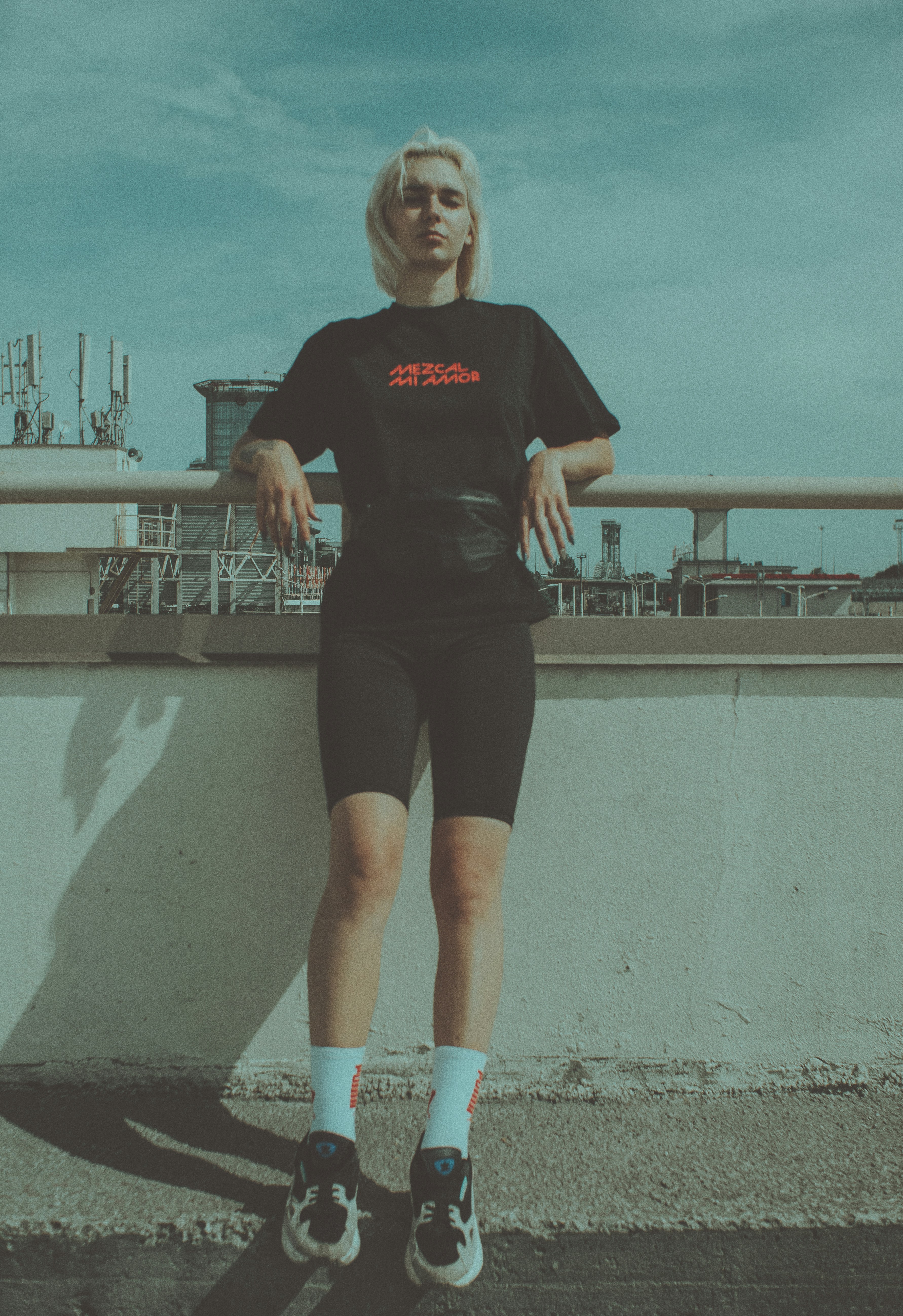 Rooftop Quiet: A Bold Portrait in Streetwear