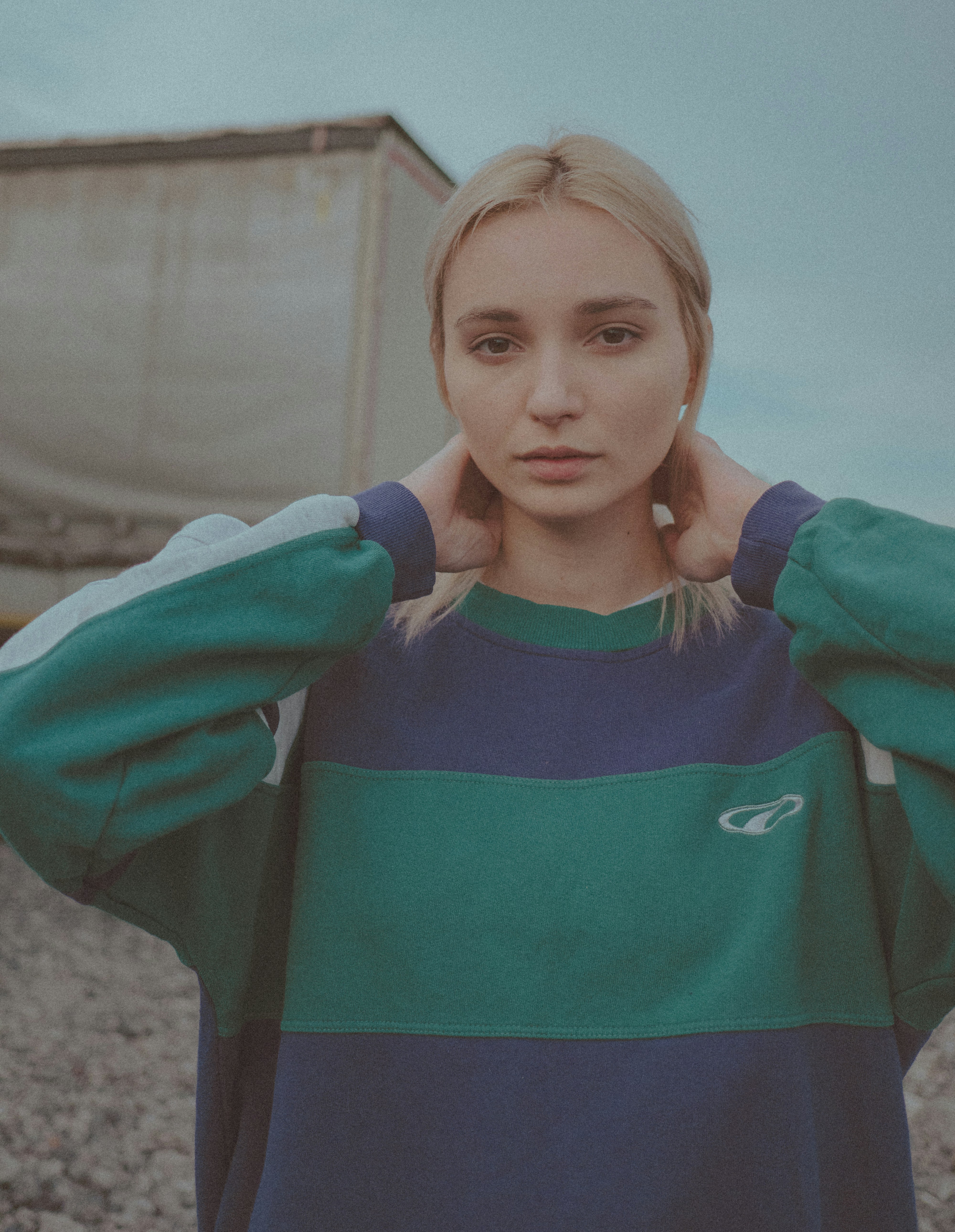 Pegasus Hoodie Quiet: Portrait on an Industrial Rooftop