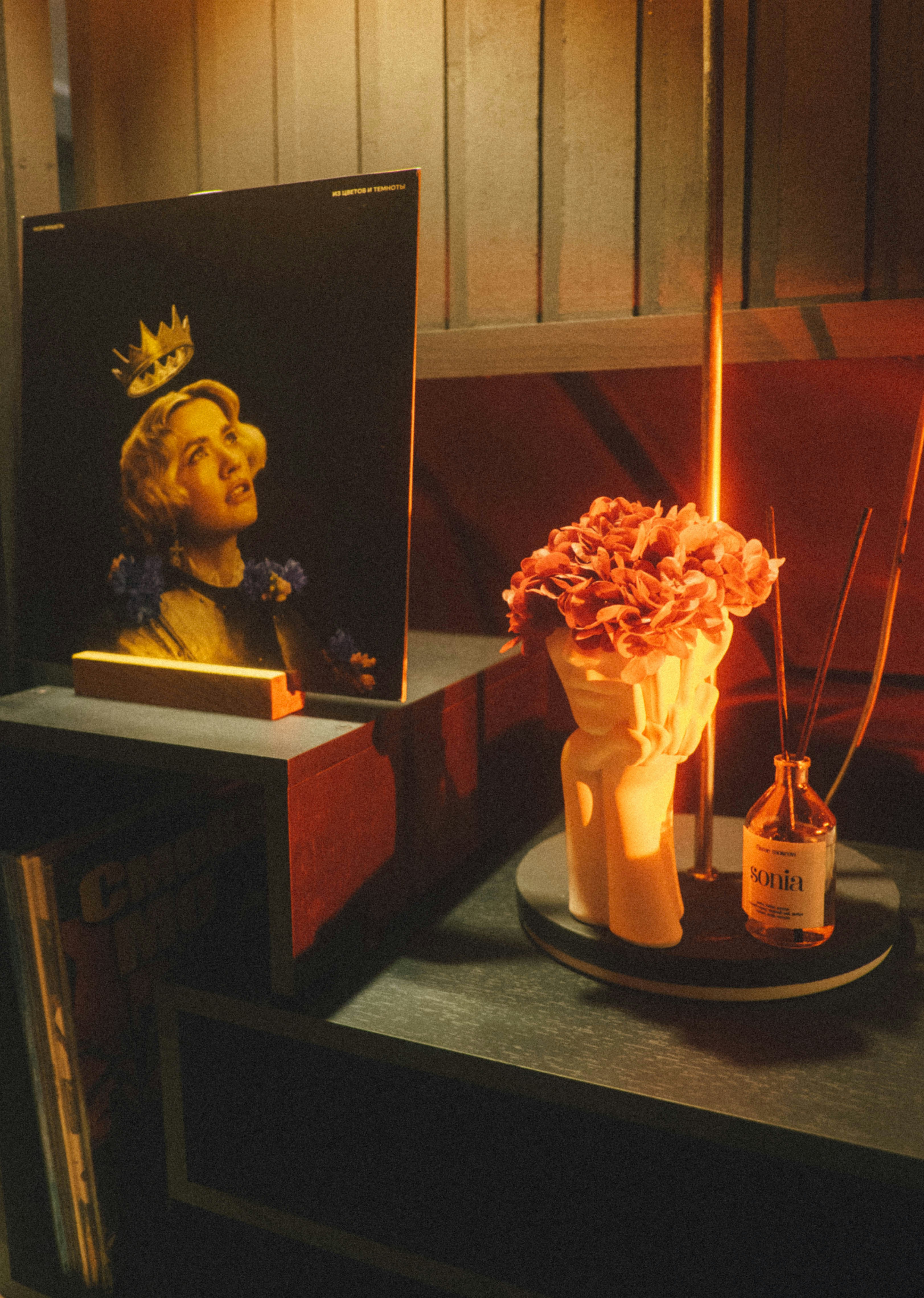 Candlelit Still Life with Portrait Echo