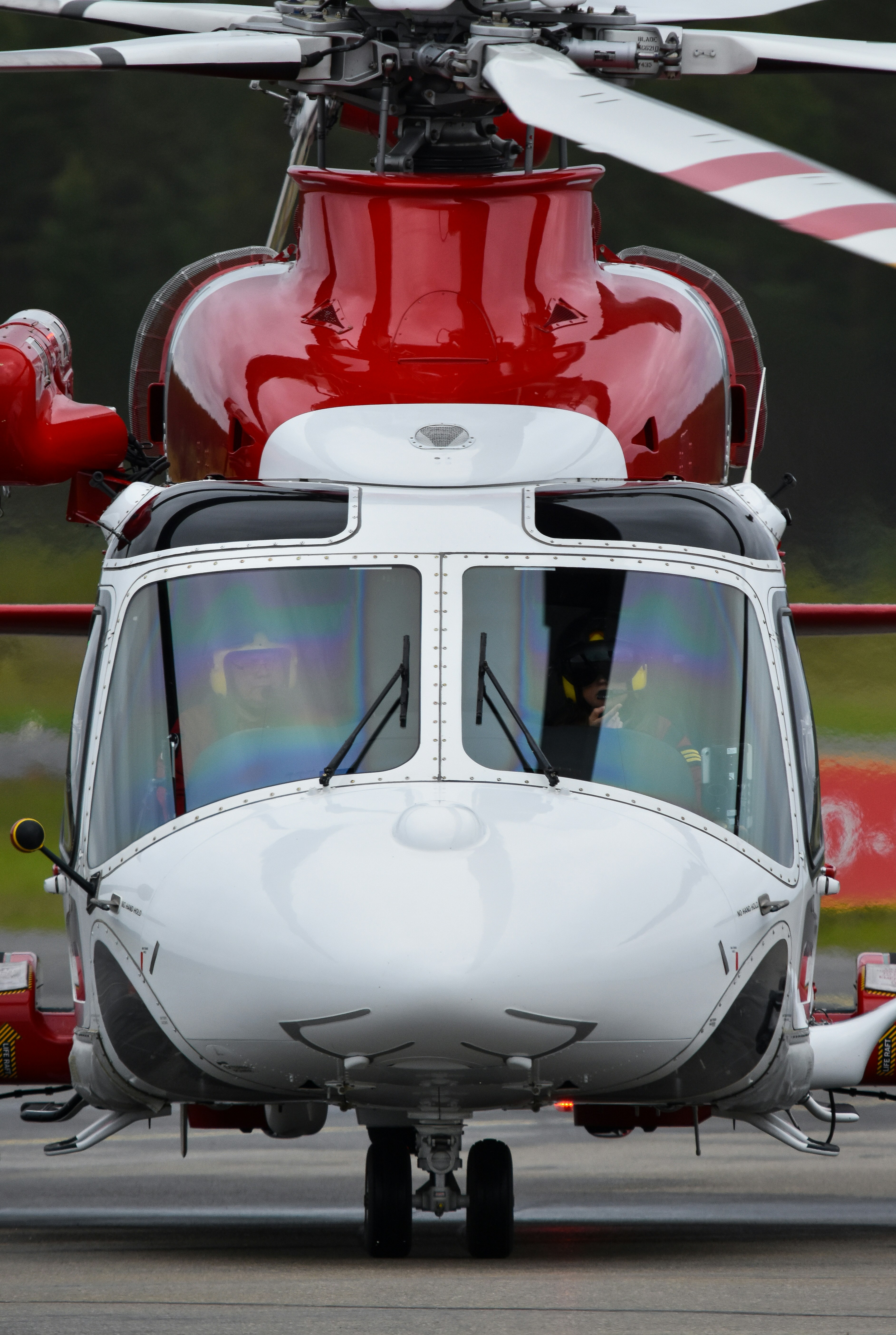 Front-and-Century: A White-Red Rescue Helicopter Gathers Pace