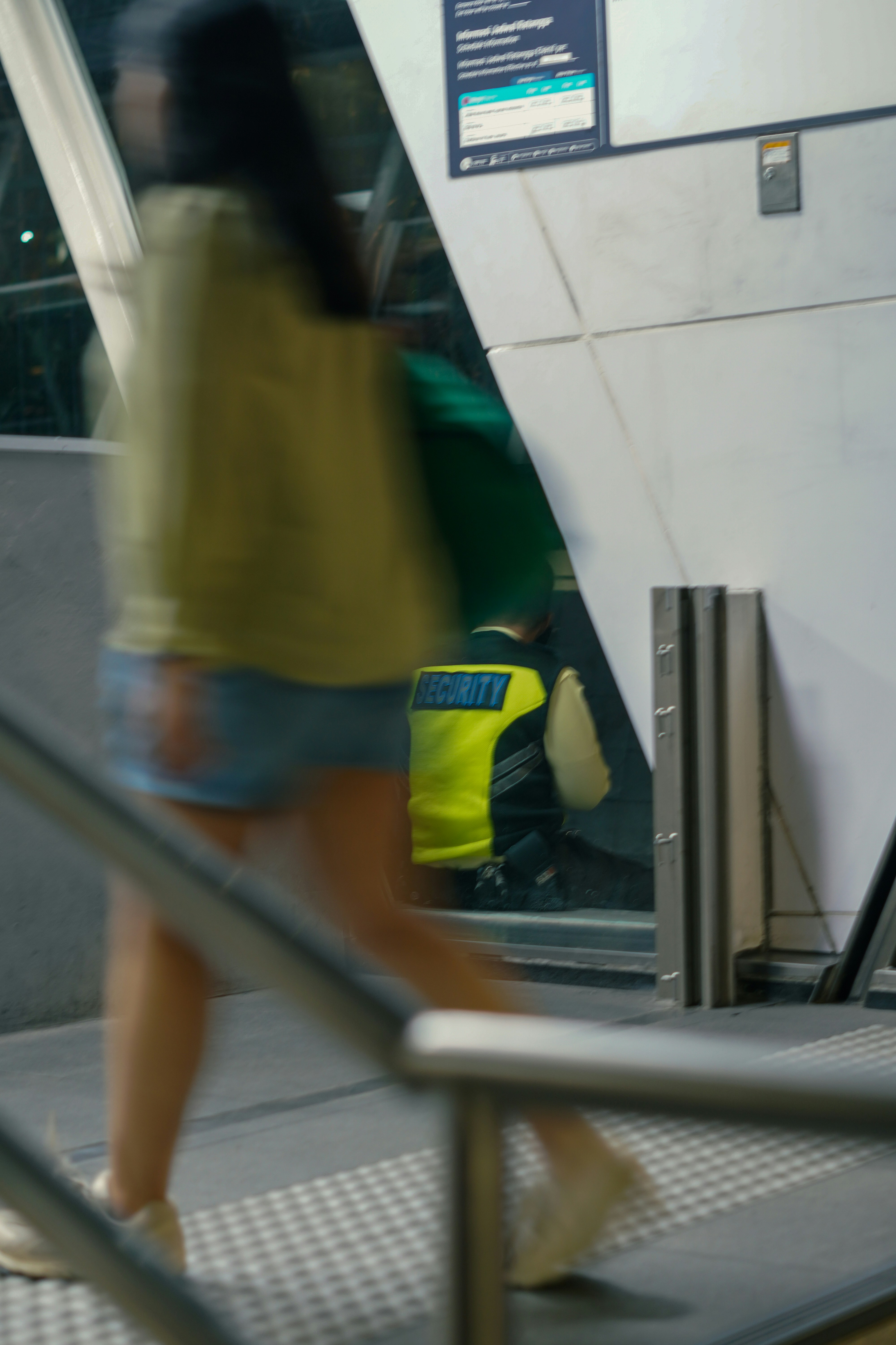 Silent Security in Motion: A Winged Moment at the Station