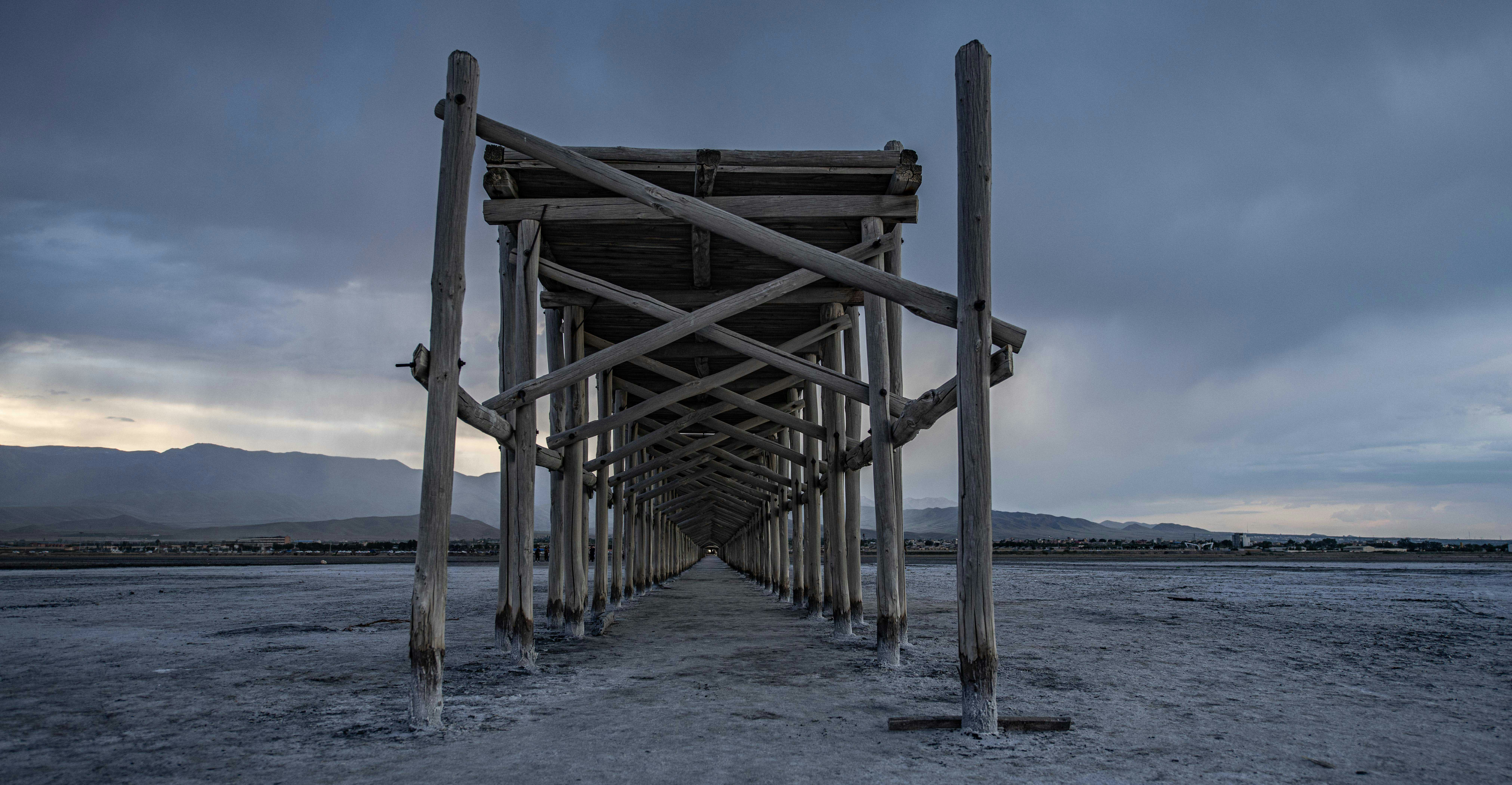 Endless Pier: A Wooden Corridor into The Horizon