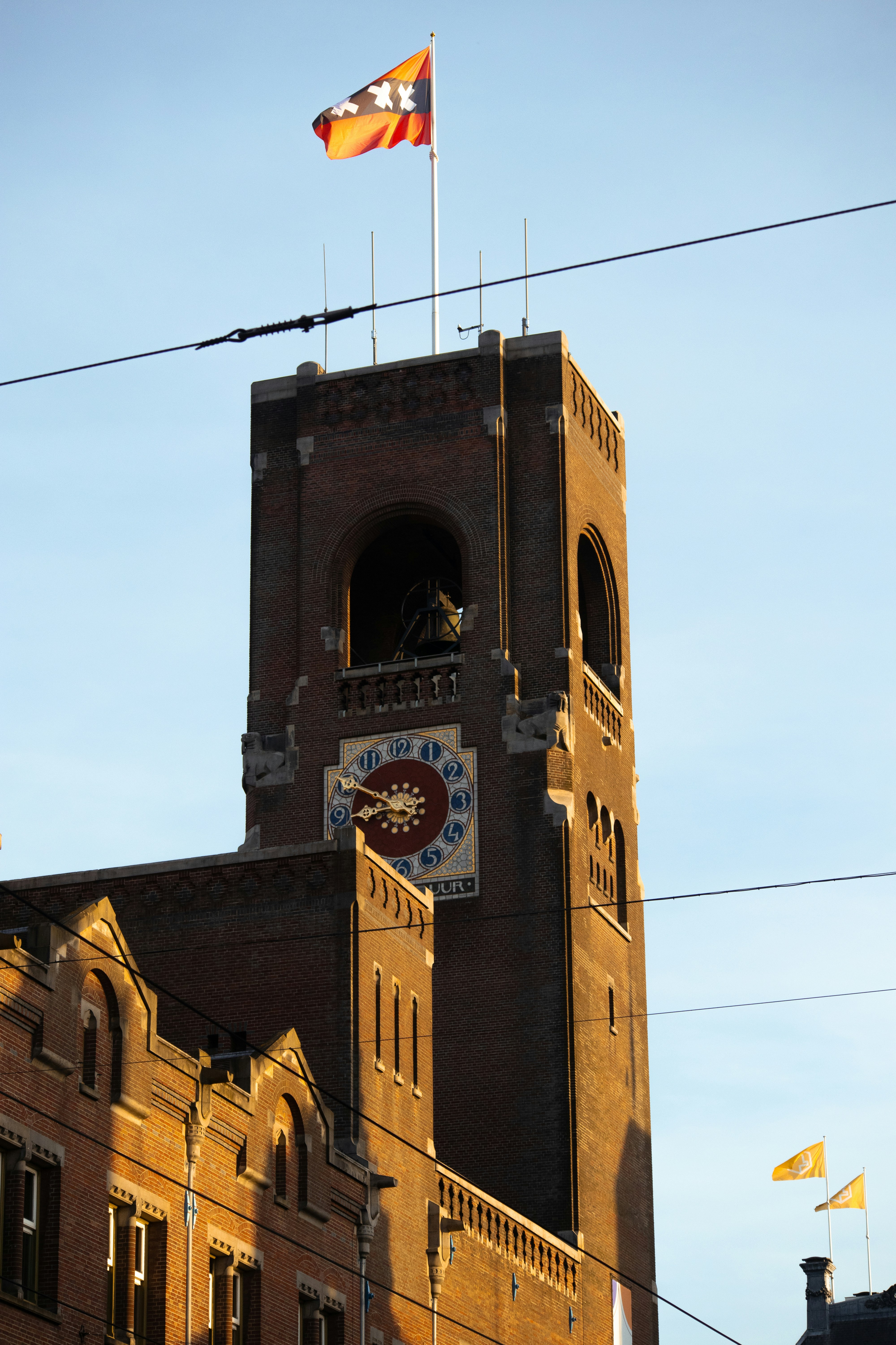 Clocktower Sentinel under a Clear Skyline