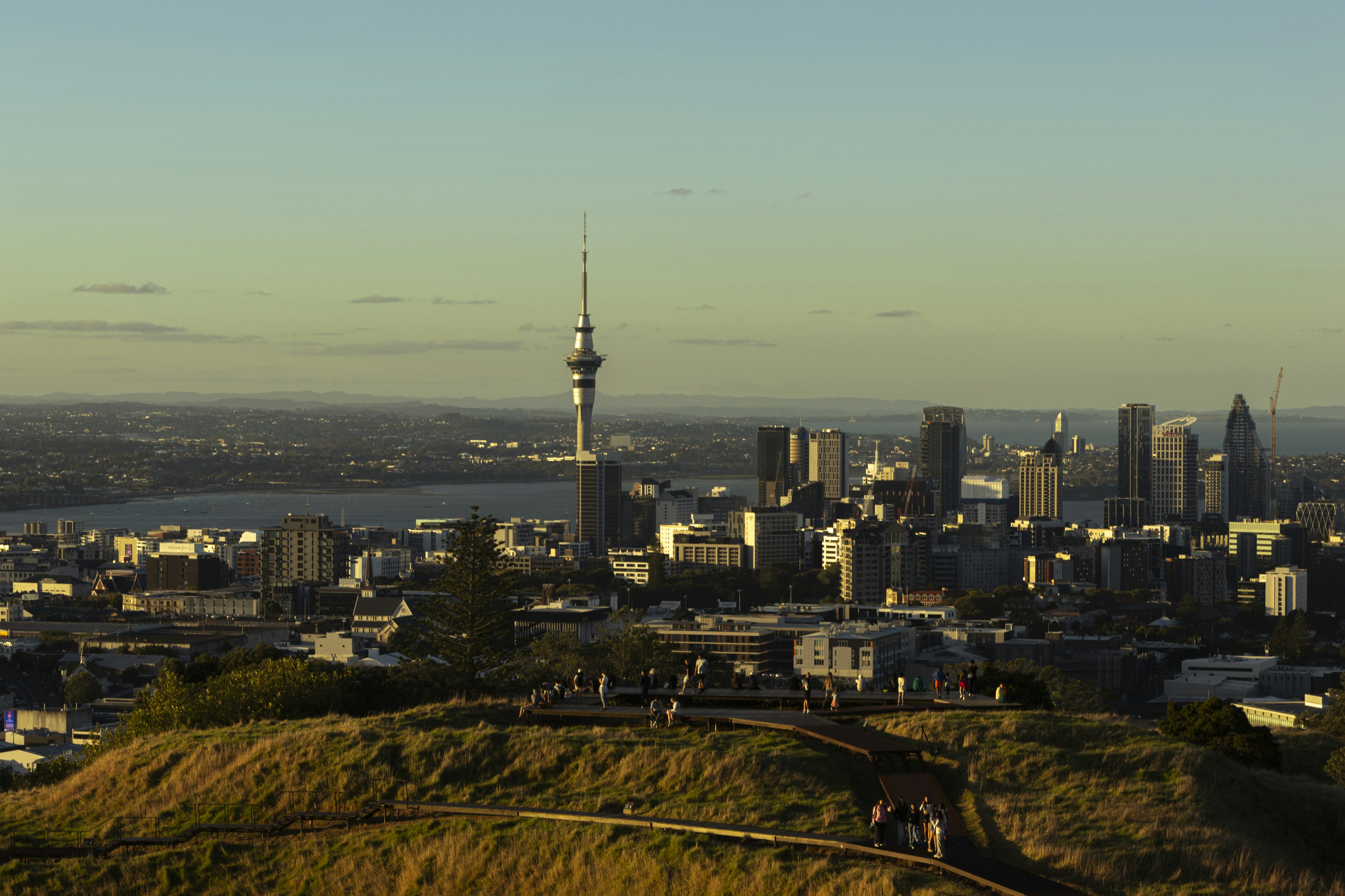 Cityscape Conquered by a Sunset Terrace