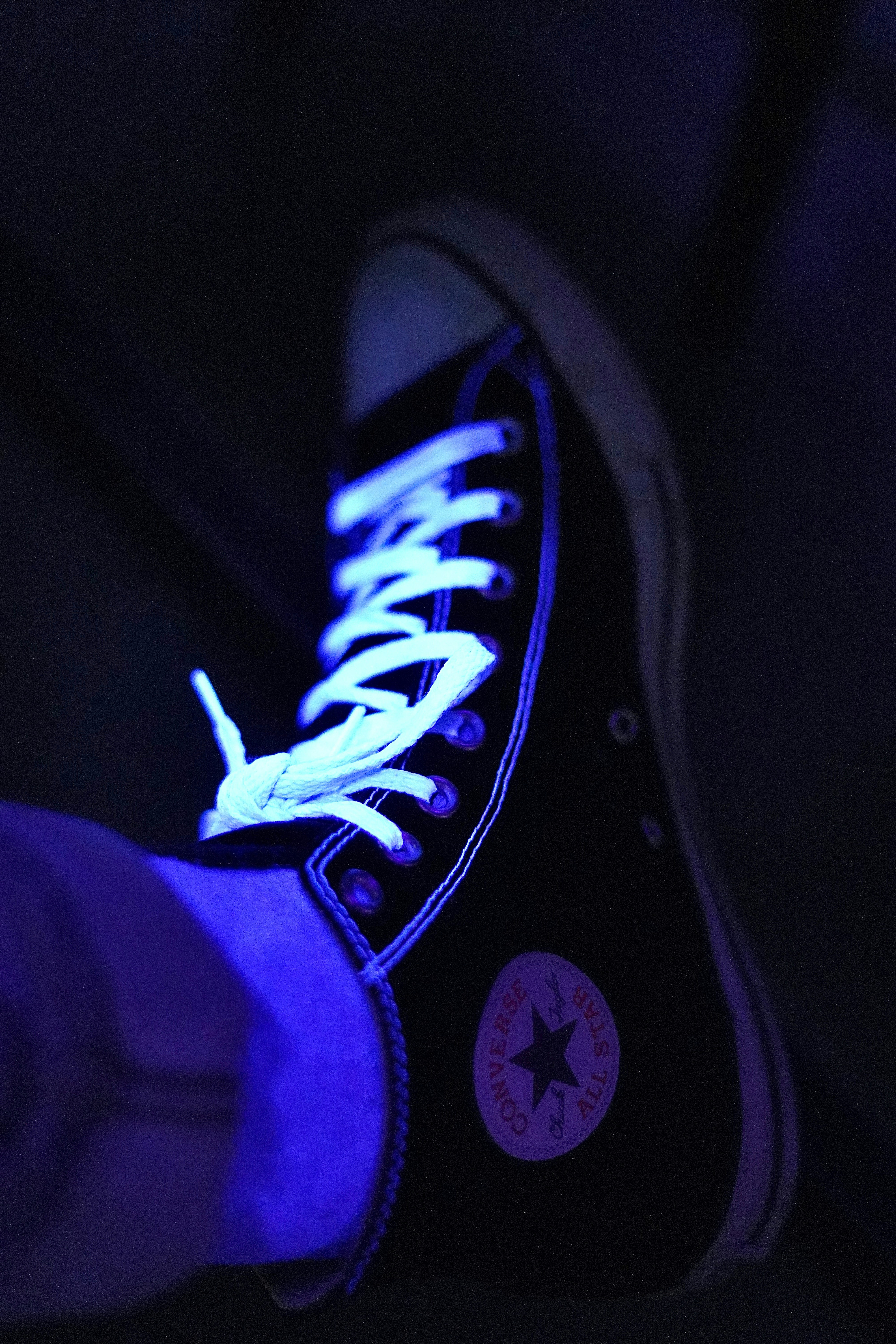 Neon-lit Converse: Step into the Night Rhythm