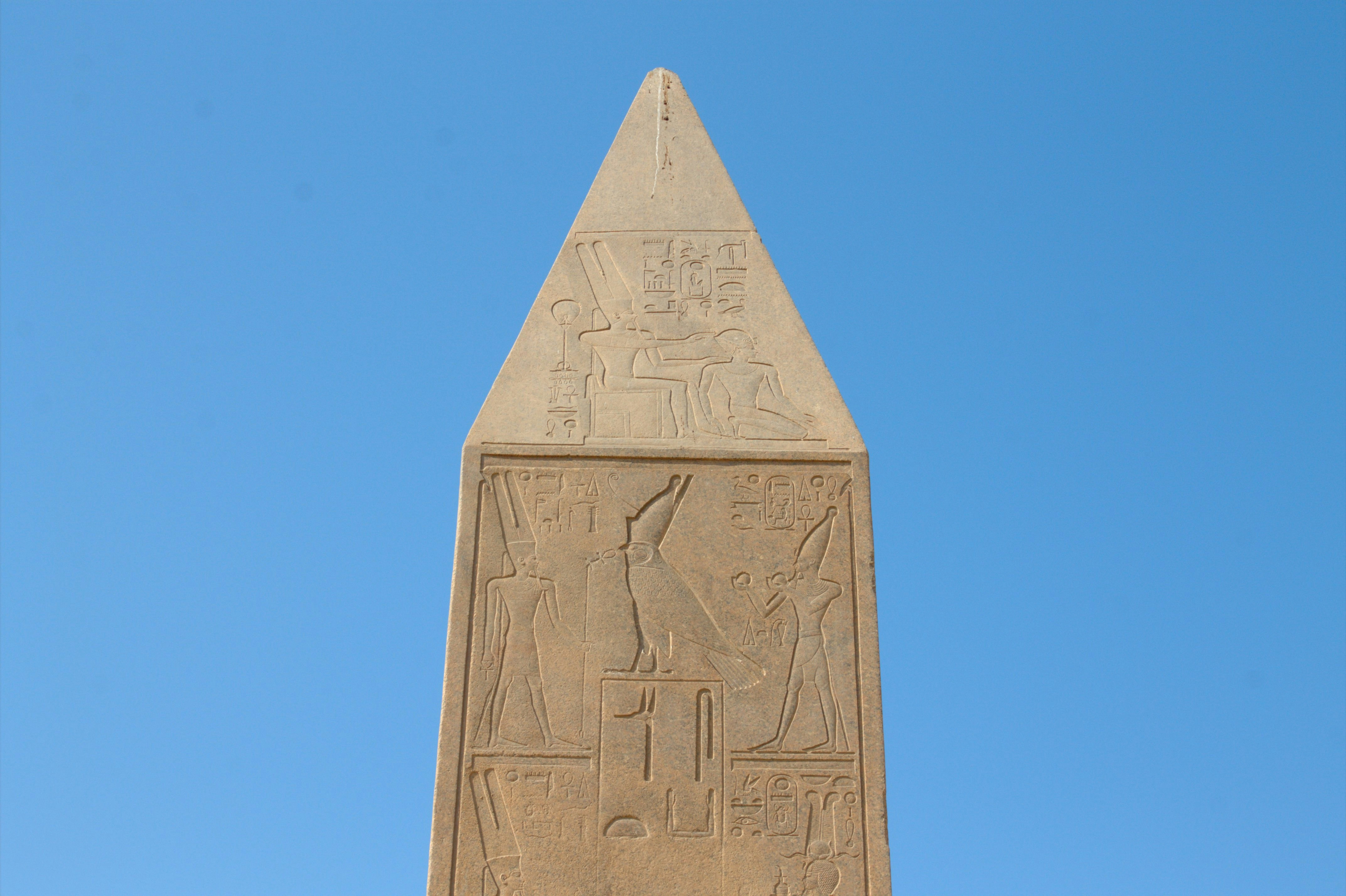 Egyptian Obelisk Against a Clear Sky