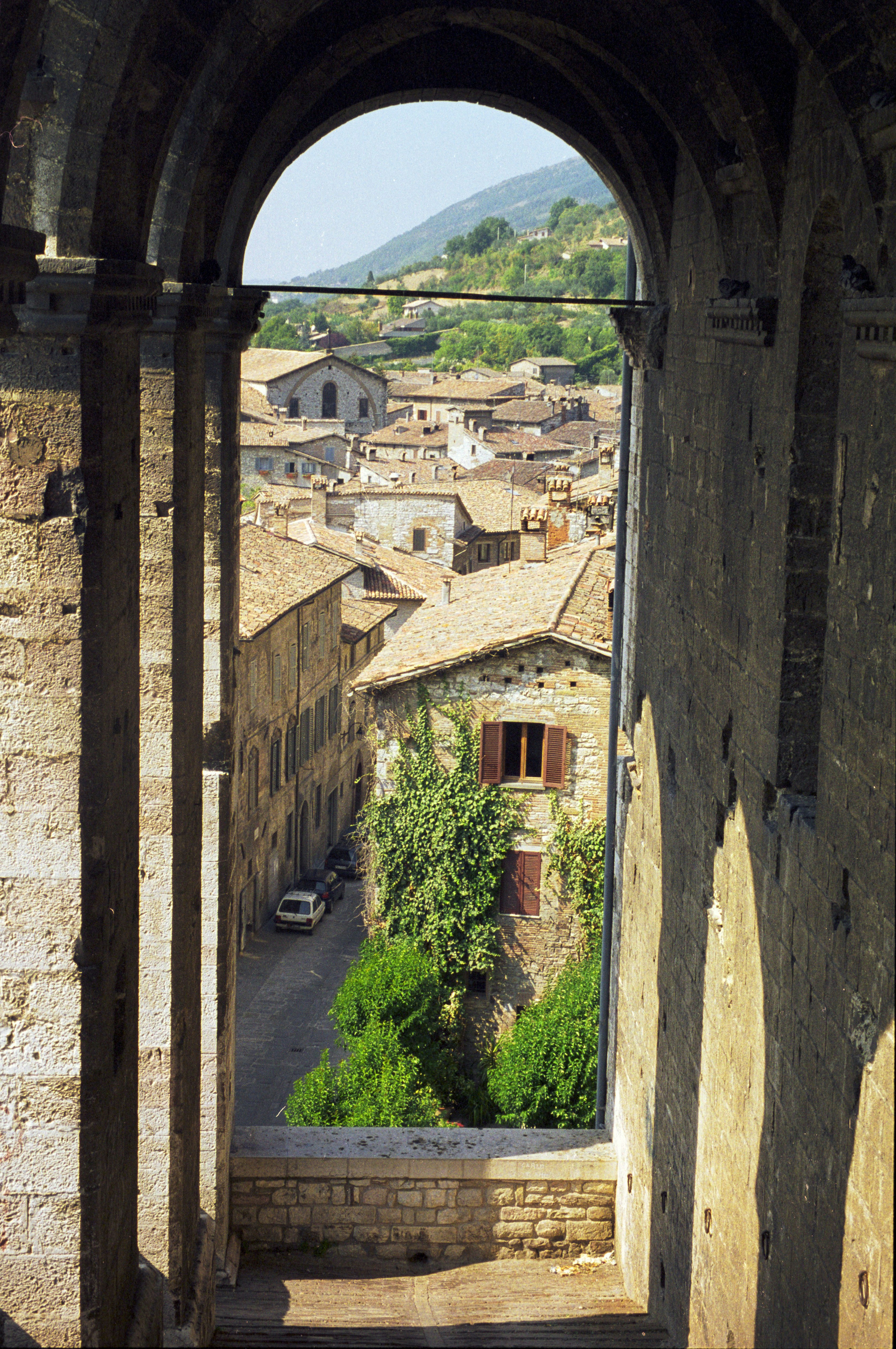 Archway to a Sunlit Hill Town