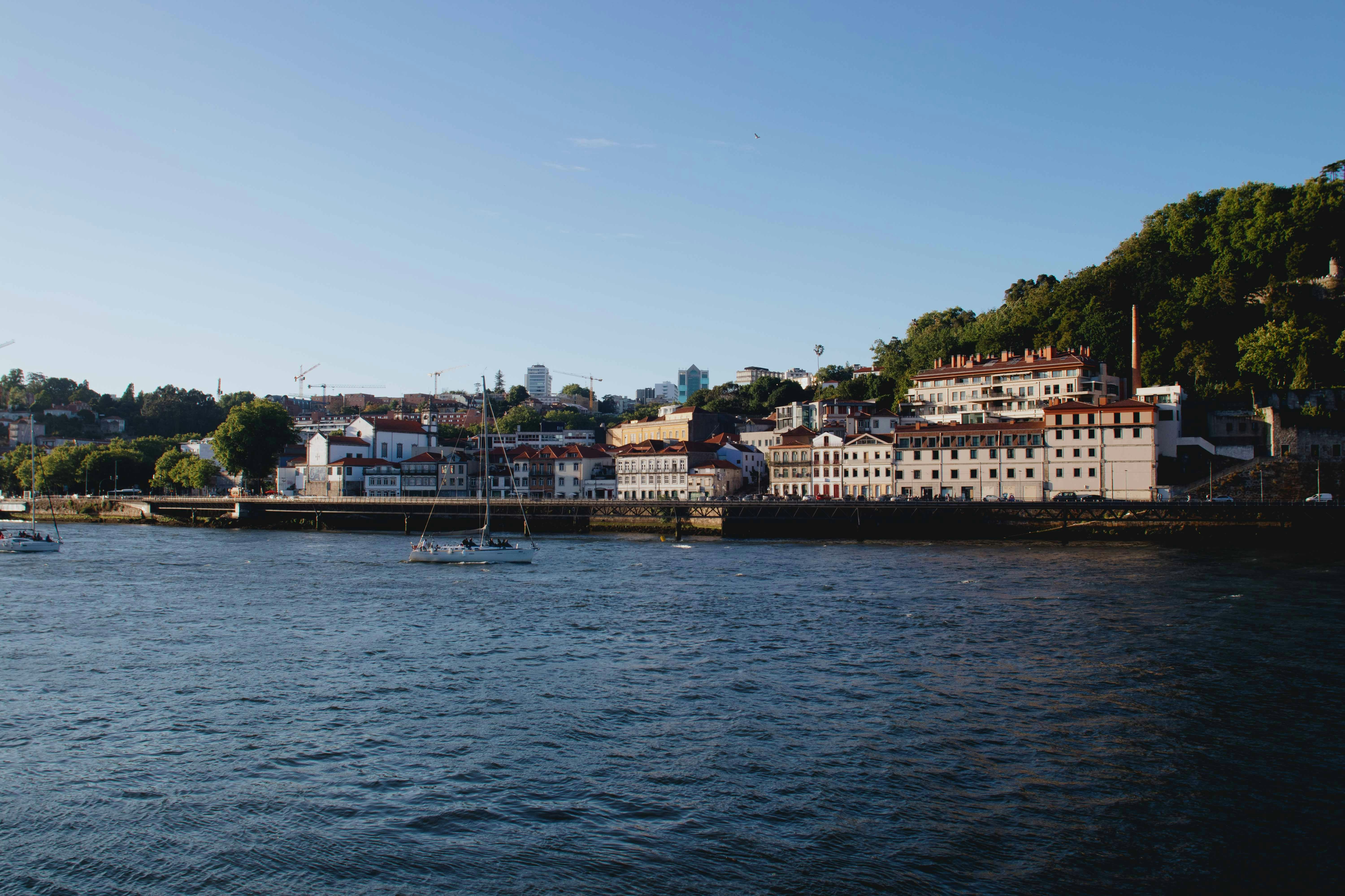 Riverside Village in a Quiet Sweep of Light