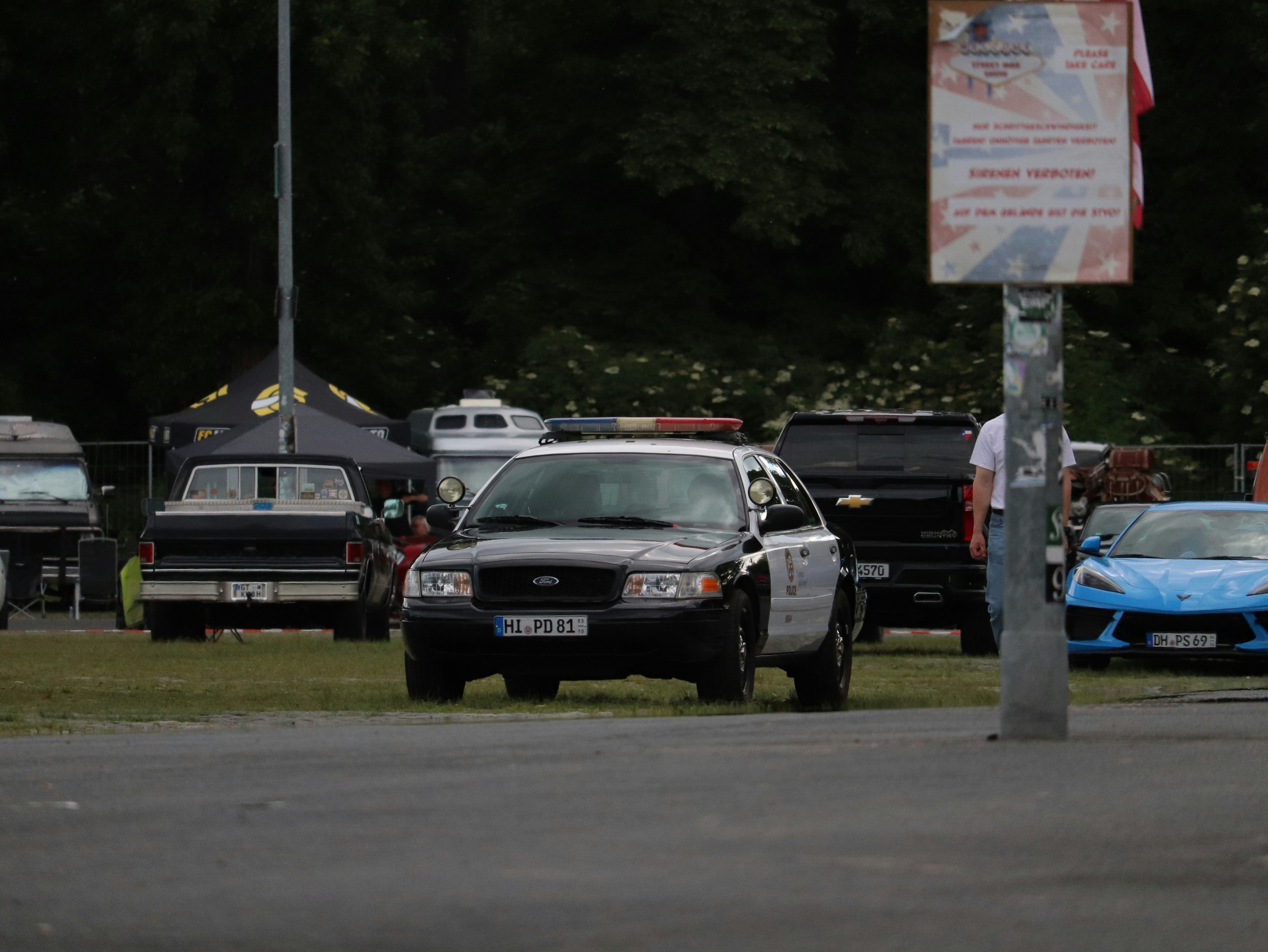 Patrol at the Park Entrance