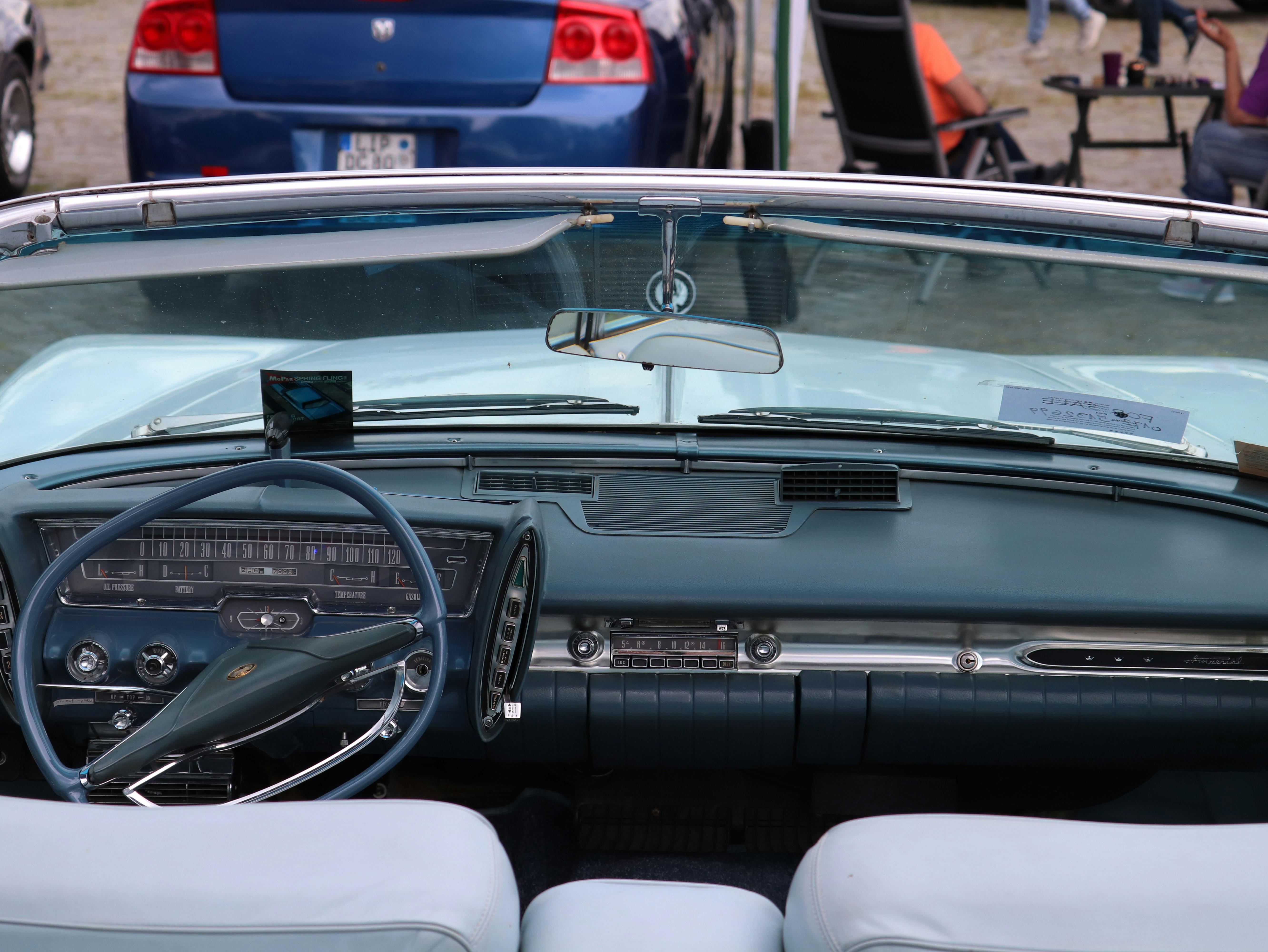 Chrome and Leather: The Quiet Command Center of a Vintage Convertible