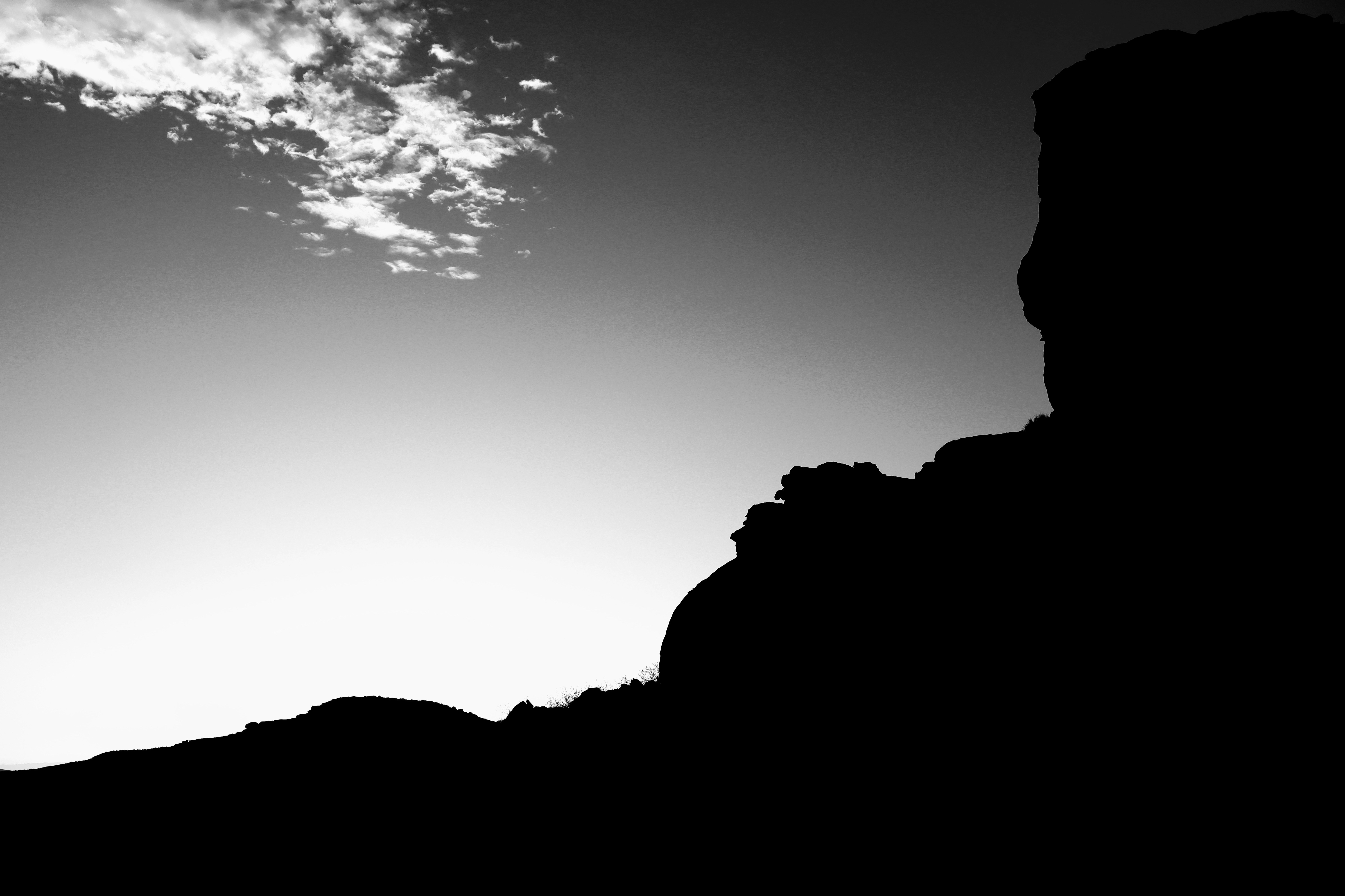 Silhouette Summit at Dusk
