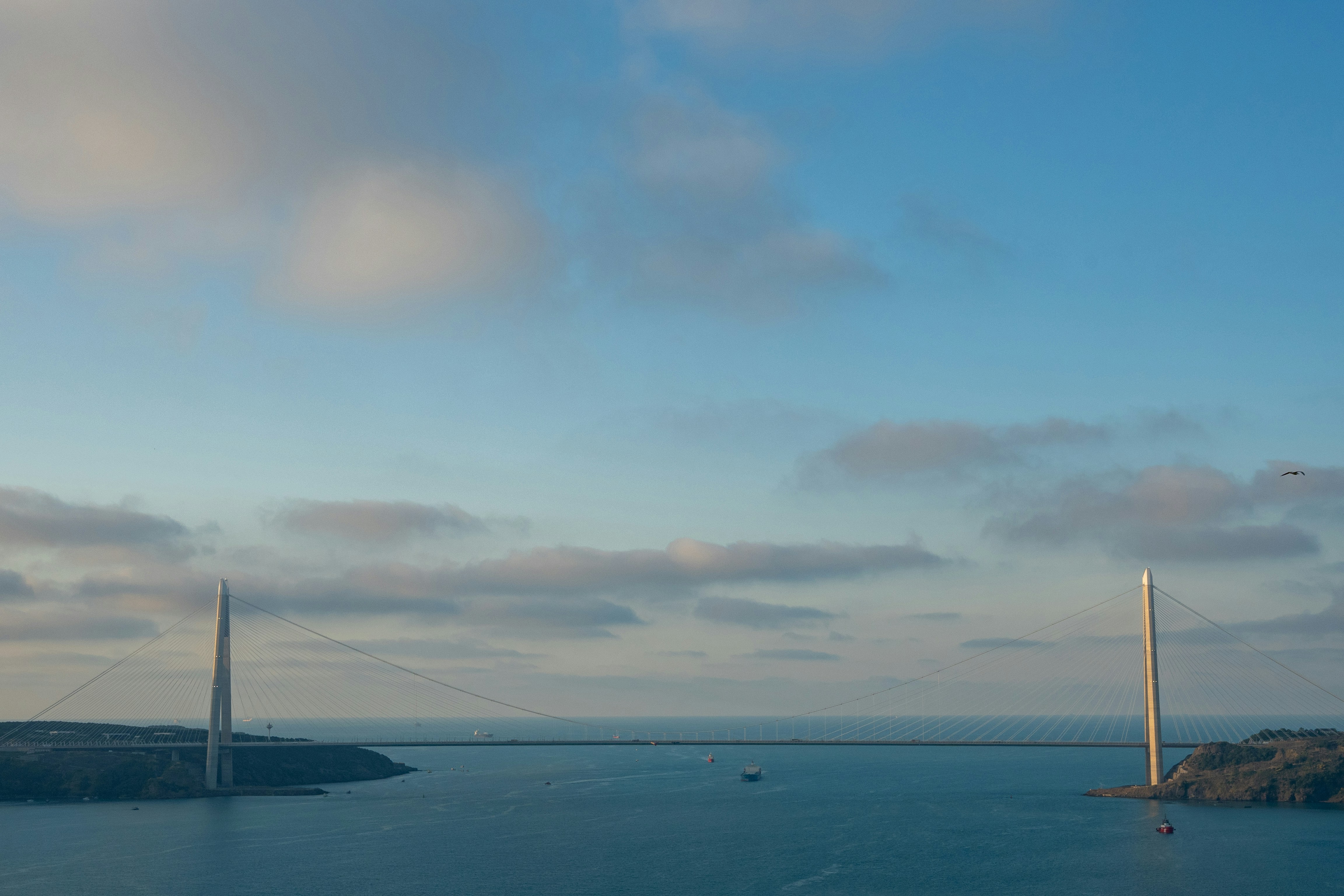 Twin Spires over Quiet Water: A Bridge Between Horizons