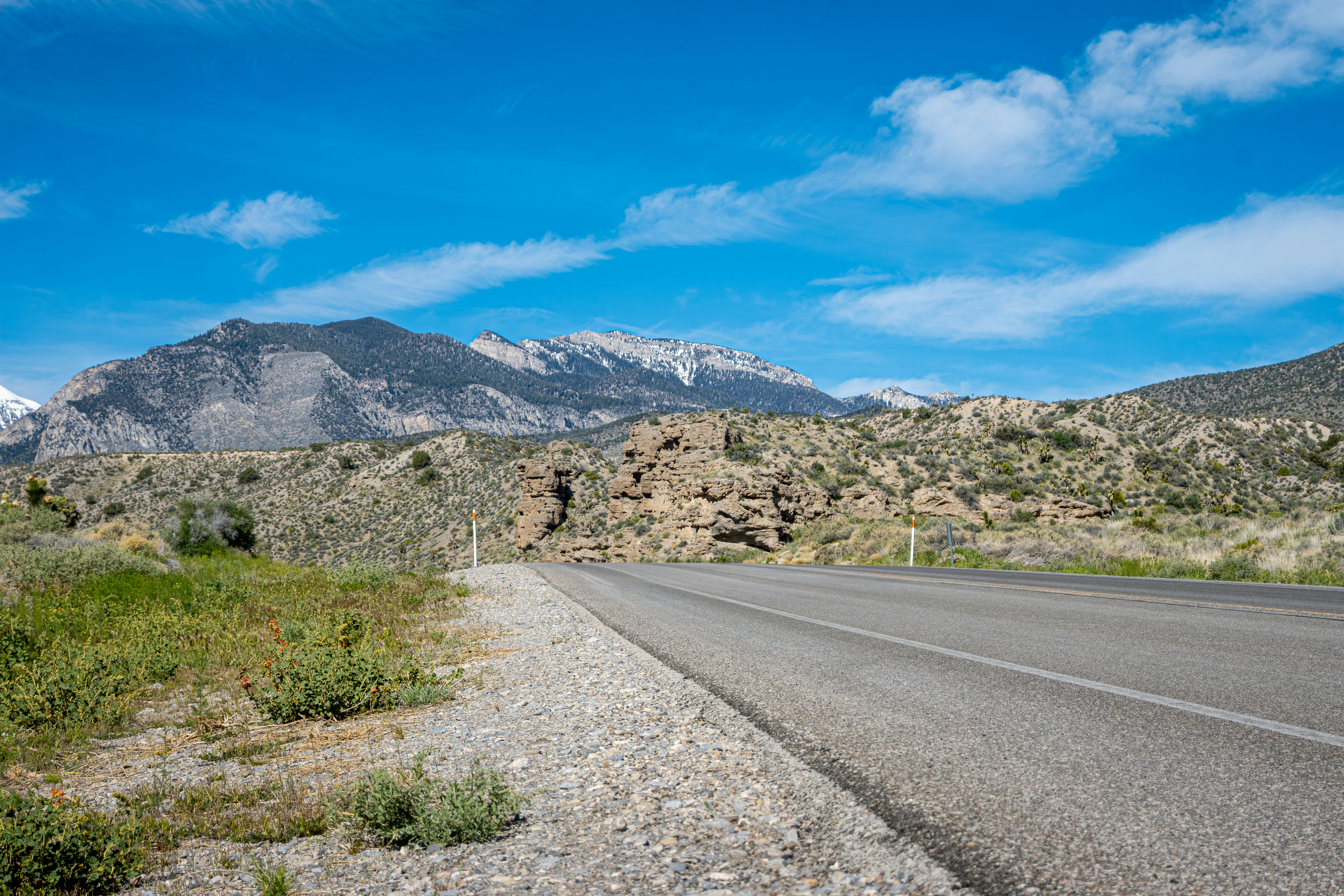 Desert Road Toward the Turning Hills