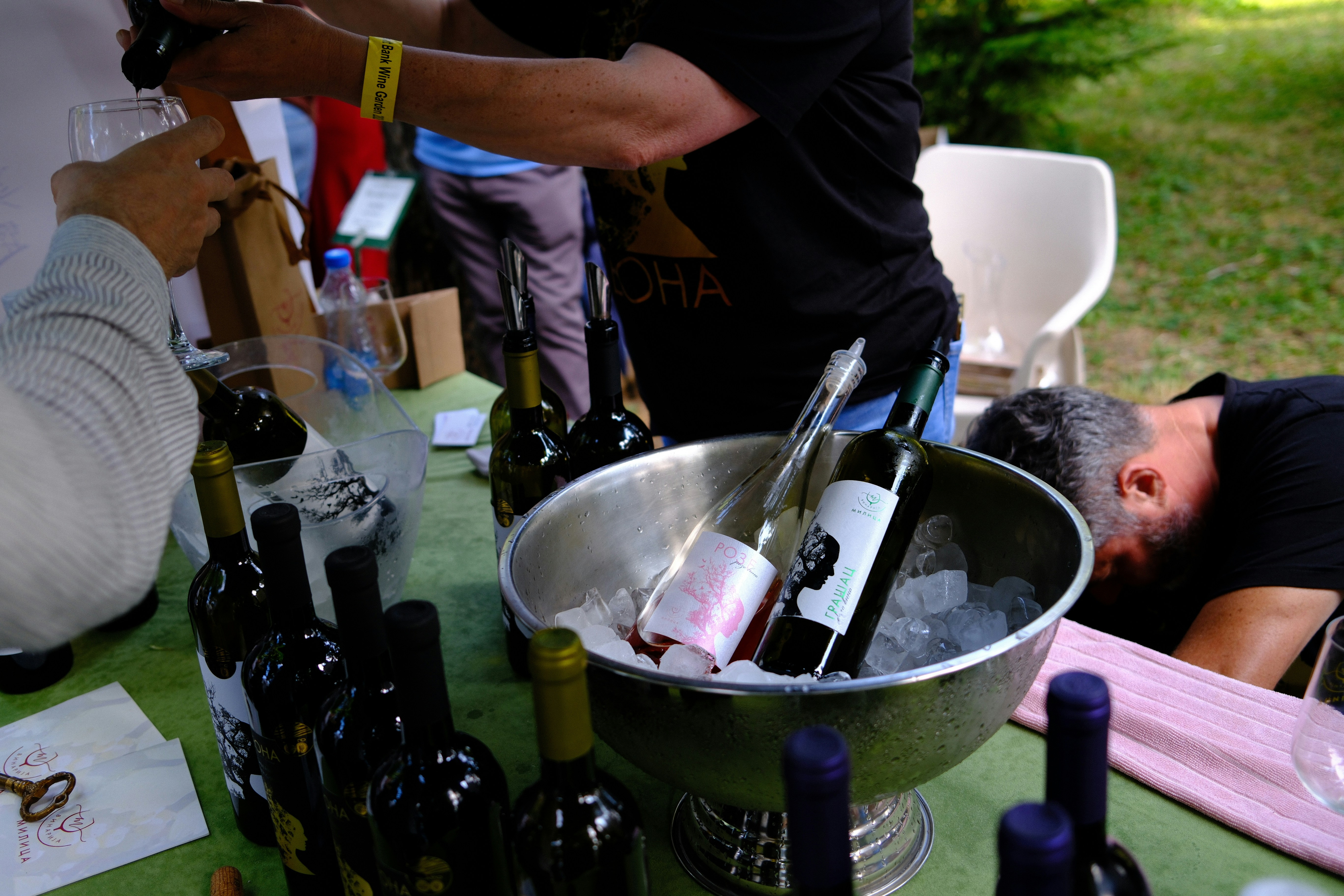 Wine at the Booth: Bottles, Ice, and a Quiet Theorist Moment