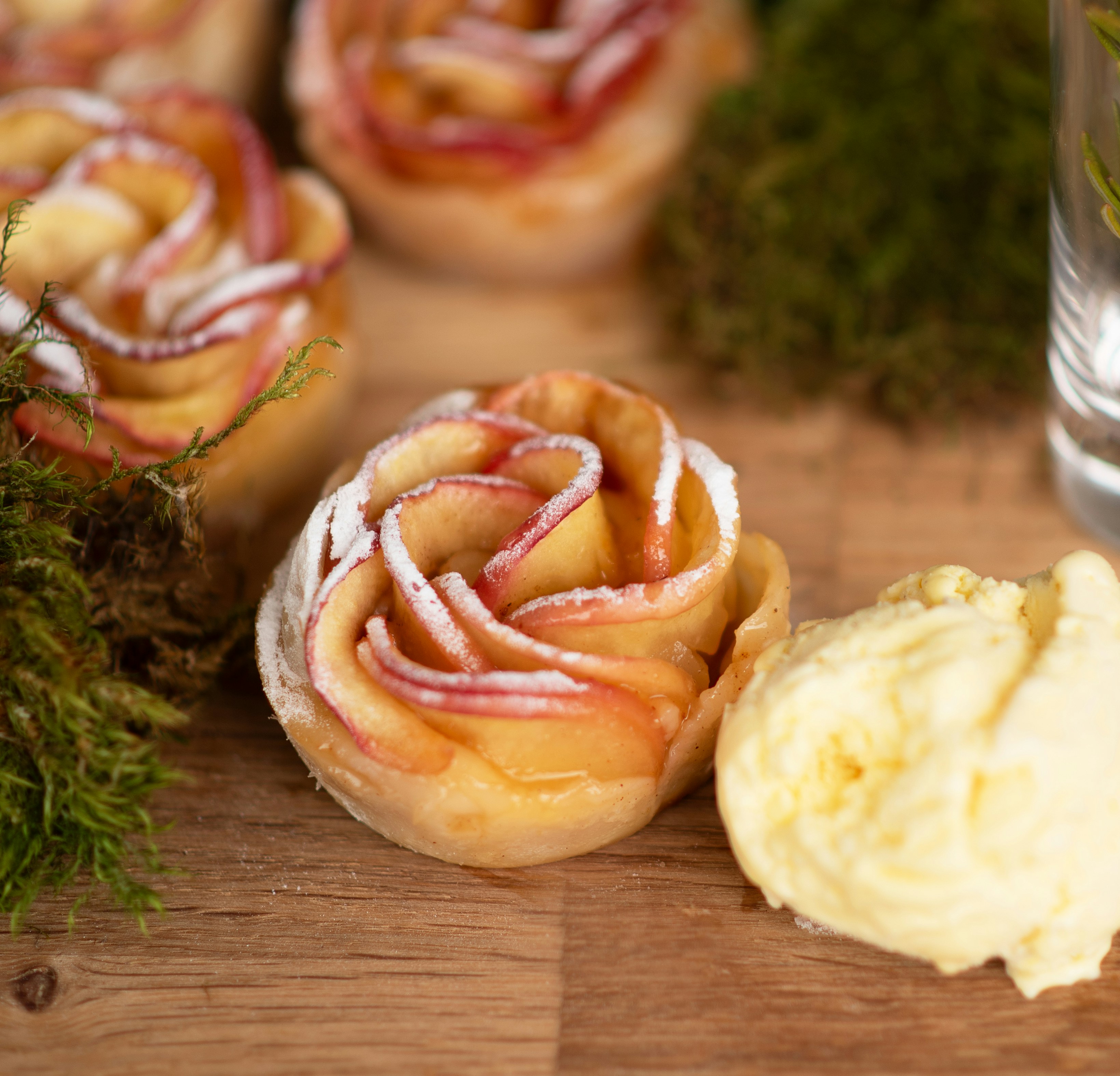 Sweet Rosettes on a Rustic Board