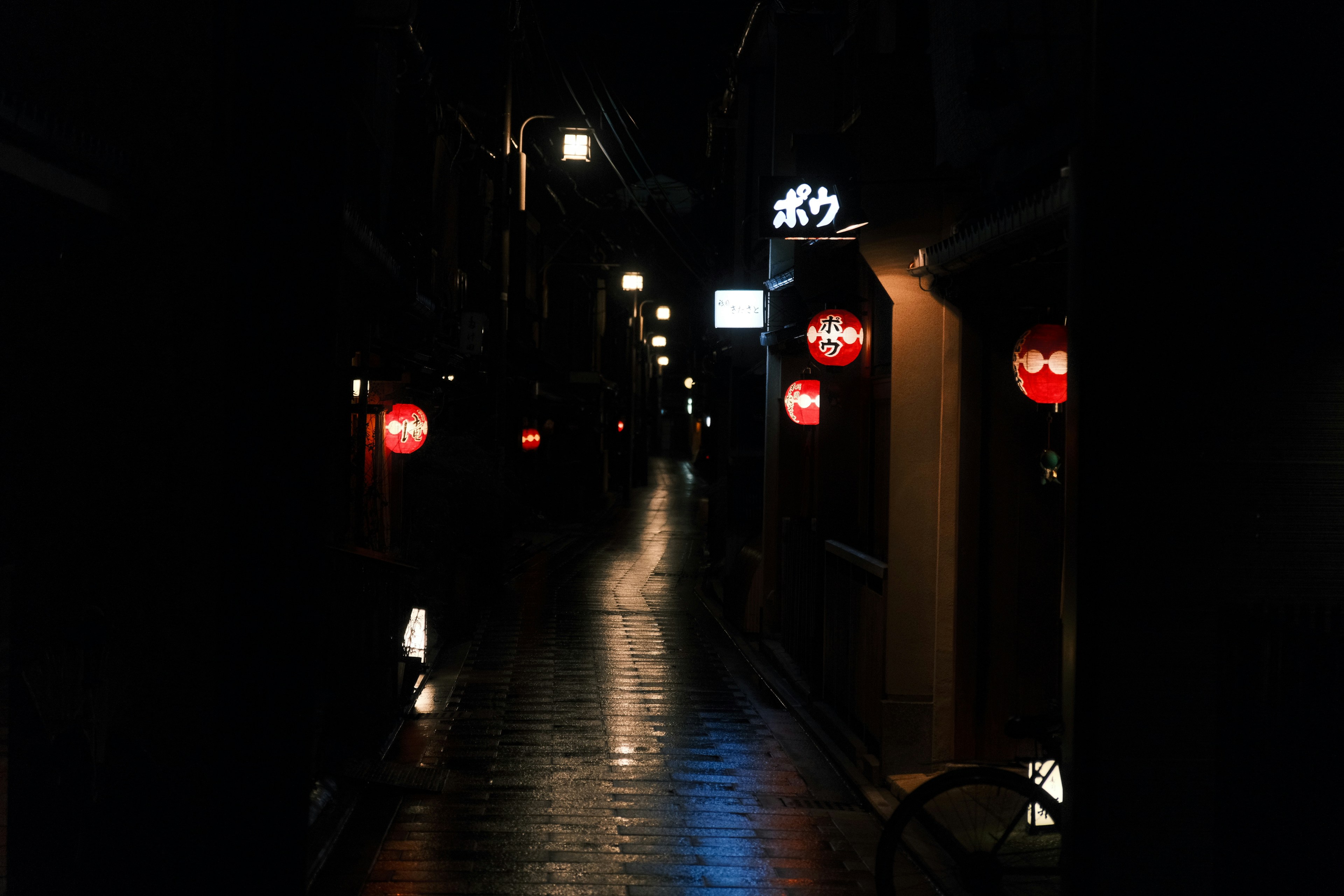 Neon Alley After Dark